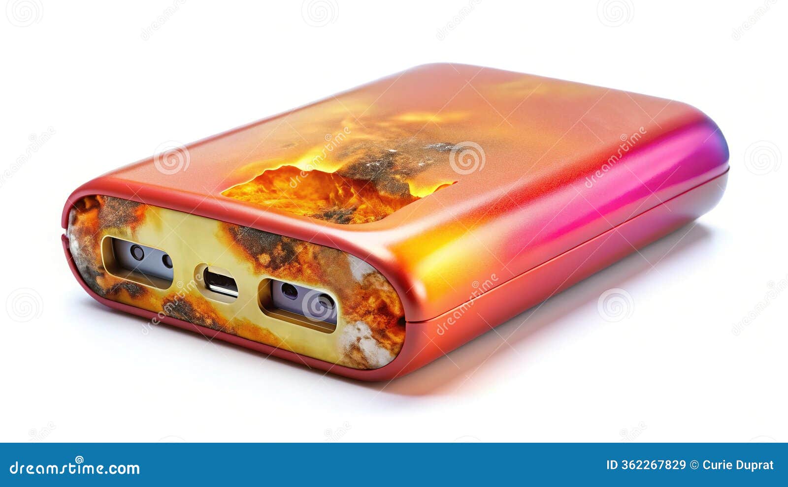 A Swollen Damaged Power Bank Visualizing The Risks Of LithiumIon ...