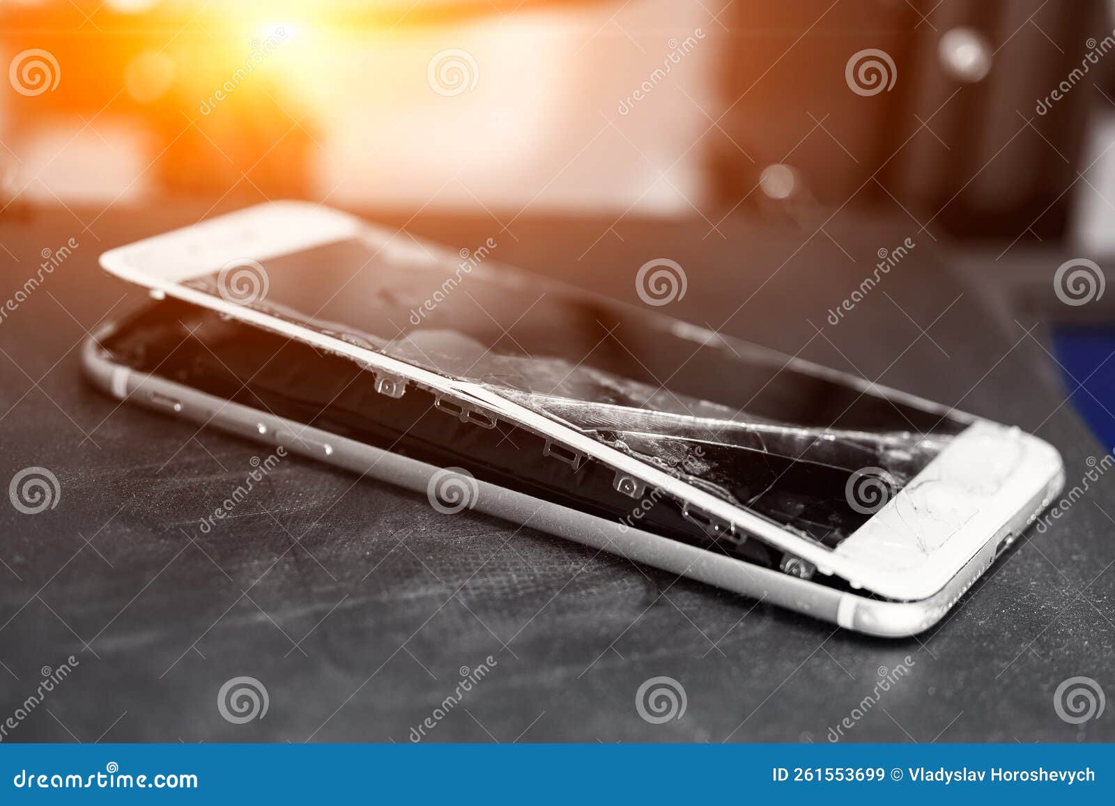 Swollen Lithium-ion Battery, Modern Smartphone, Broken Smartphone ...