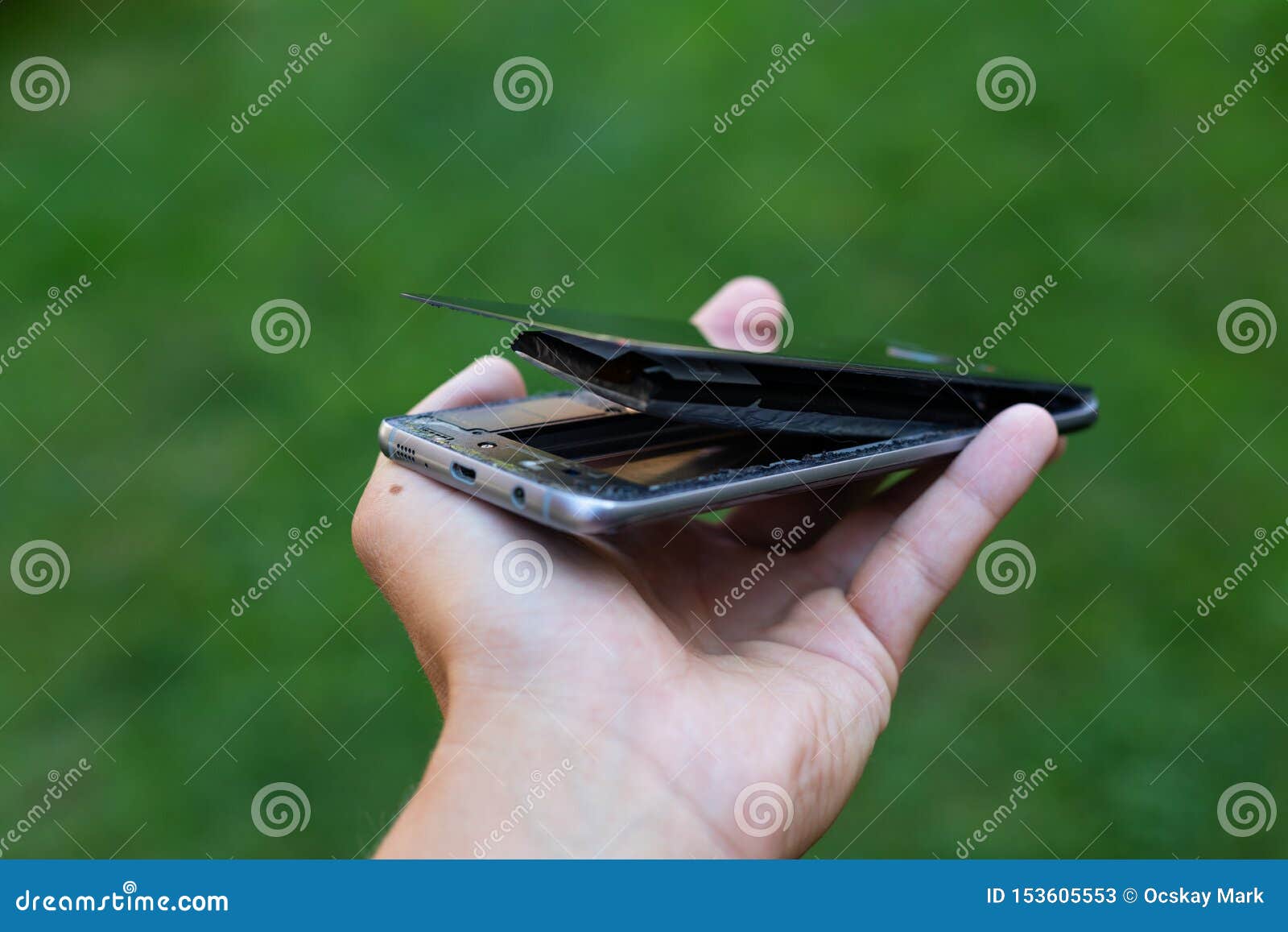 Swollen Lithium Smartphone Battery Stock Image - Image of modern ...