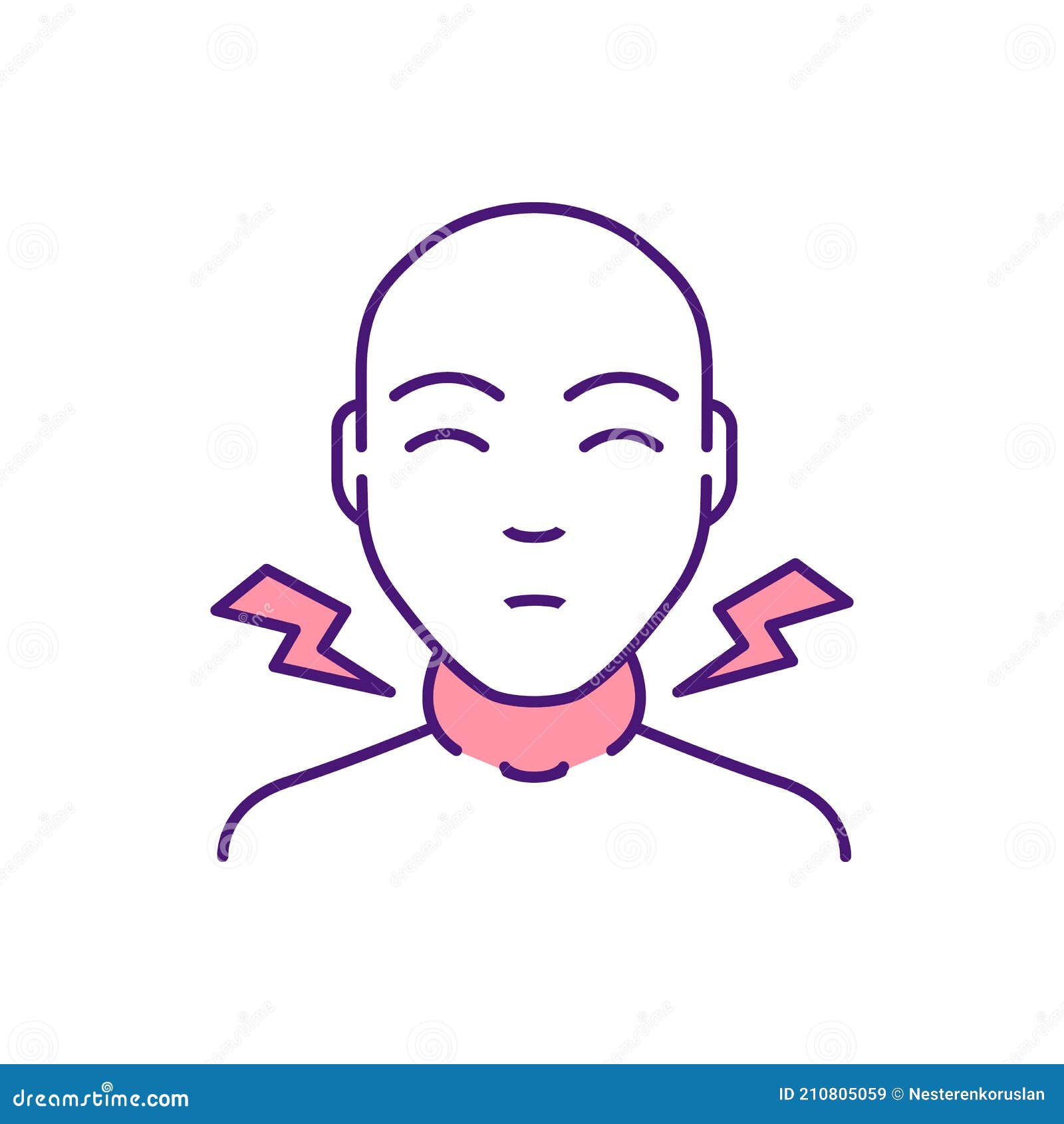 Swollen Lymph Nodes Rgb Color Icon Illustration 210805059 - Megapixl Swollen Lymph Nodes Rgb Color Icon Illustration 210805059 - Megapixl