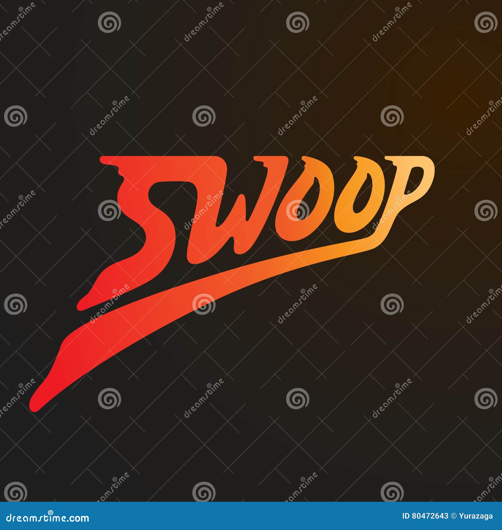 Swoop logo design stock illustration. Illustration of font - 80472643