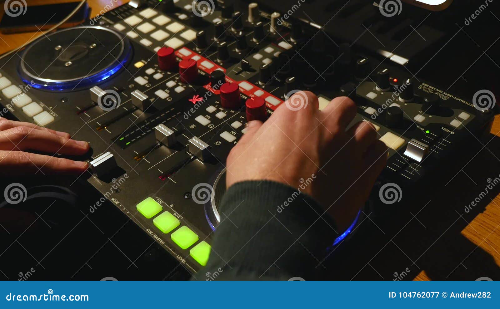 Swooping Across the Faders and Channels of an SSL Recording Board in a ...
