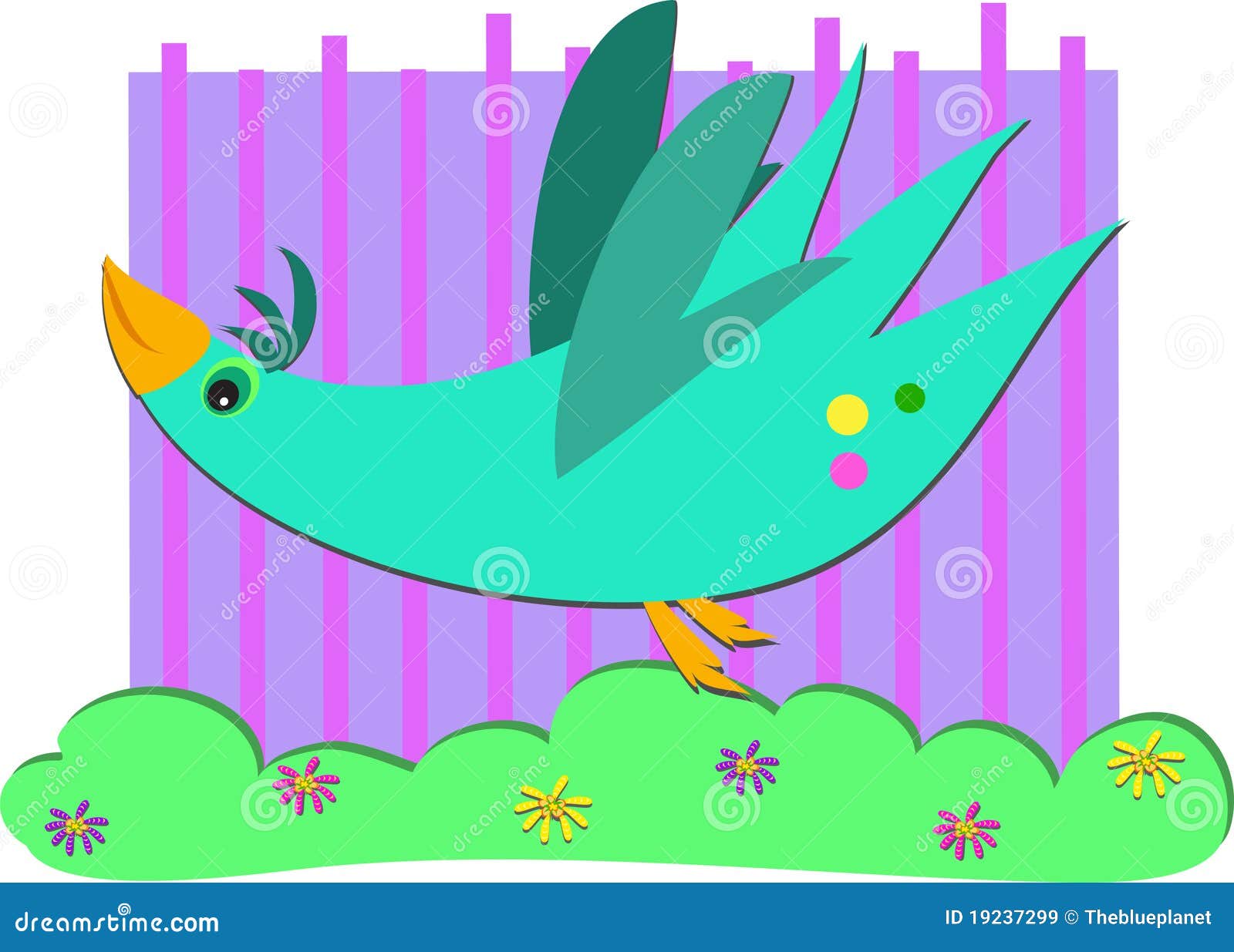 Bird Swooping Vector Illustration | CartoonDealer.com #12768530