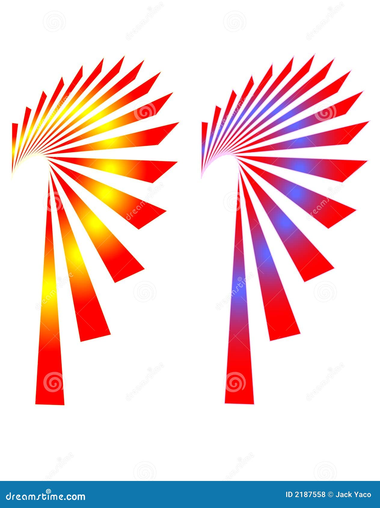 Swooping Fan Shapes stock vector. Illustration of intense - 2187558