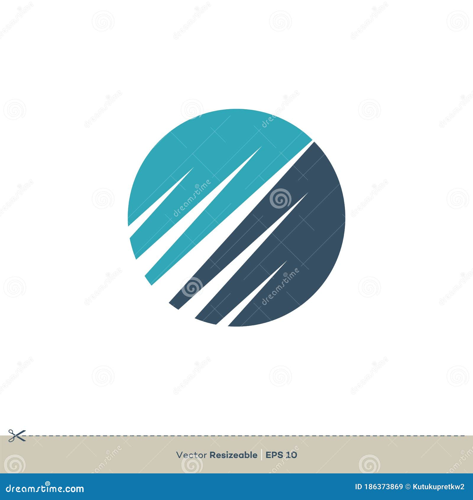 Swoosh in Circle Vector Logo Template Illustration Design. Vector EPS ...