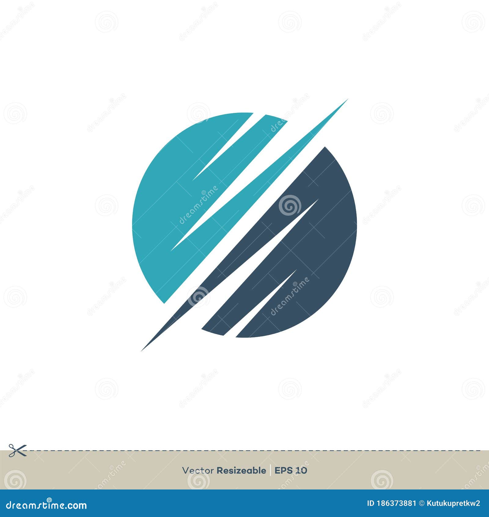 Swoosh in Circle Vector Logo Template Illustration Design. Vector EPS ...