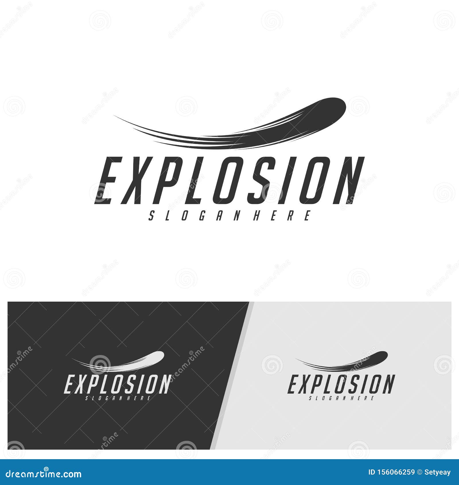 Swoosh Comic Logo Vector. Swoosh Energy Effect Vector Illustration ...