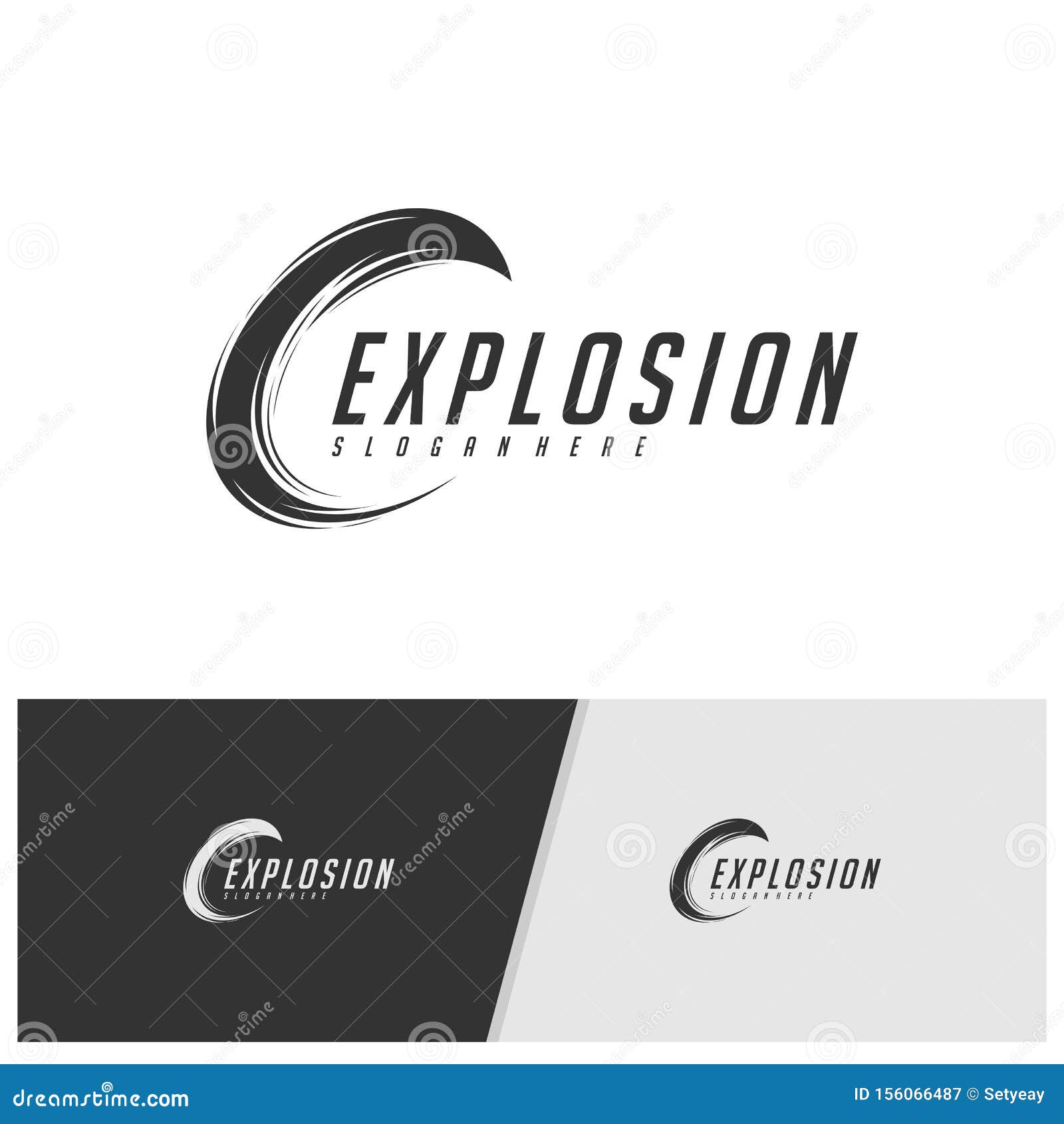 Swoosh Comic Logo Vector. Swoosh Energy Effect Vector Illustration ...