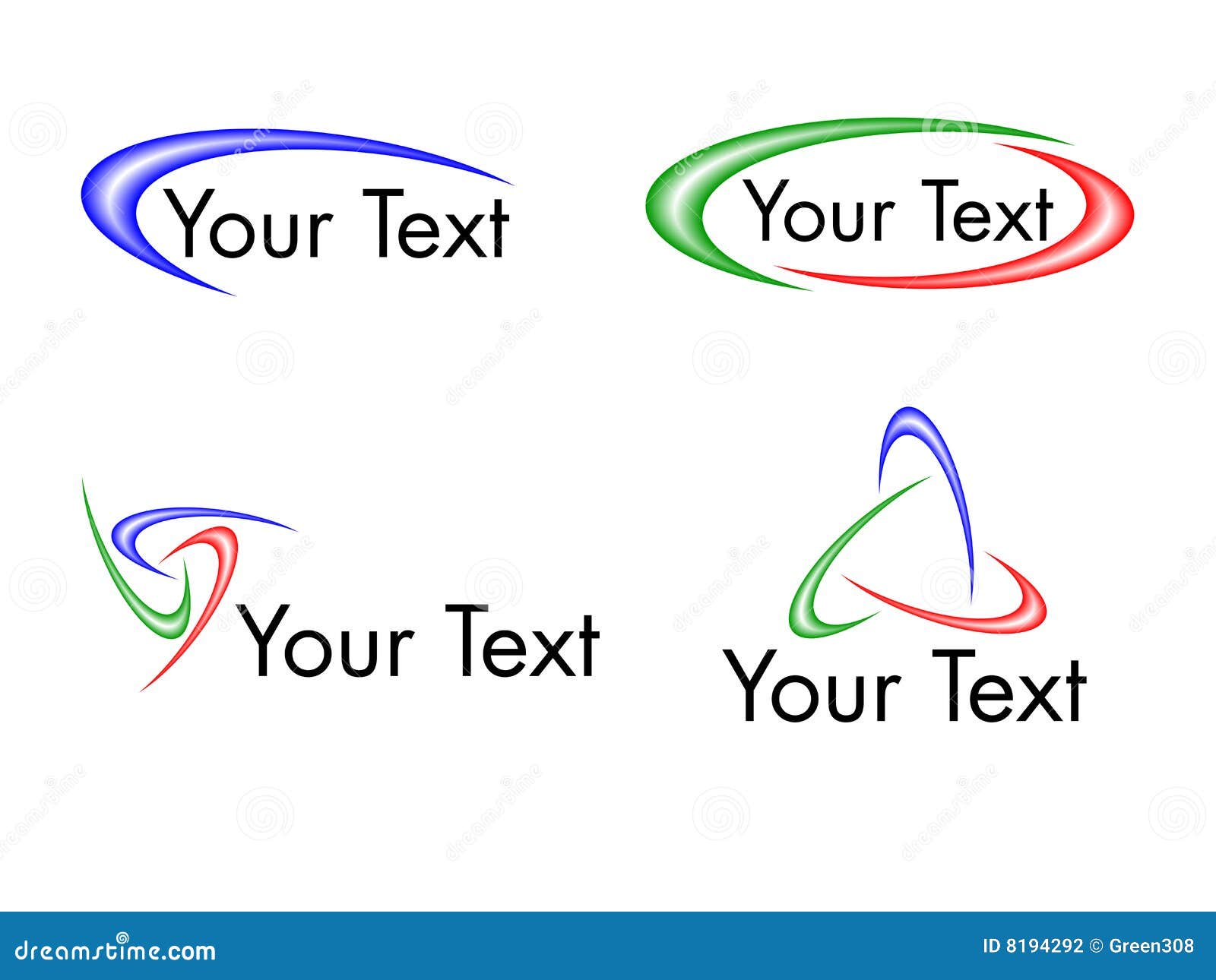 Swoosh design elements stock vector. Illustration of logo - 8194292