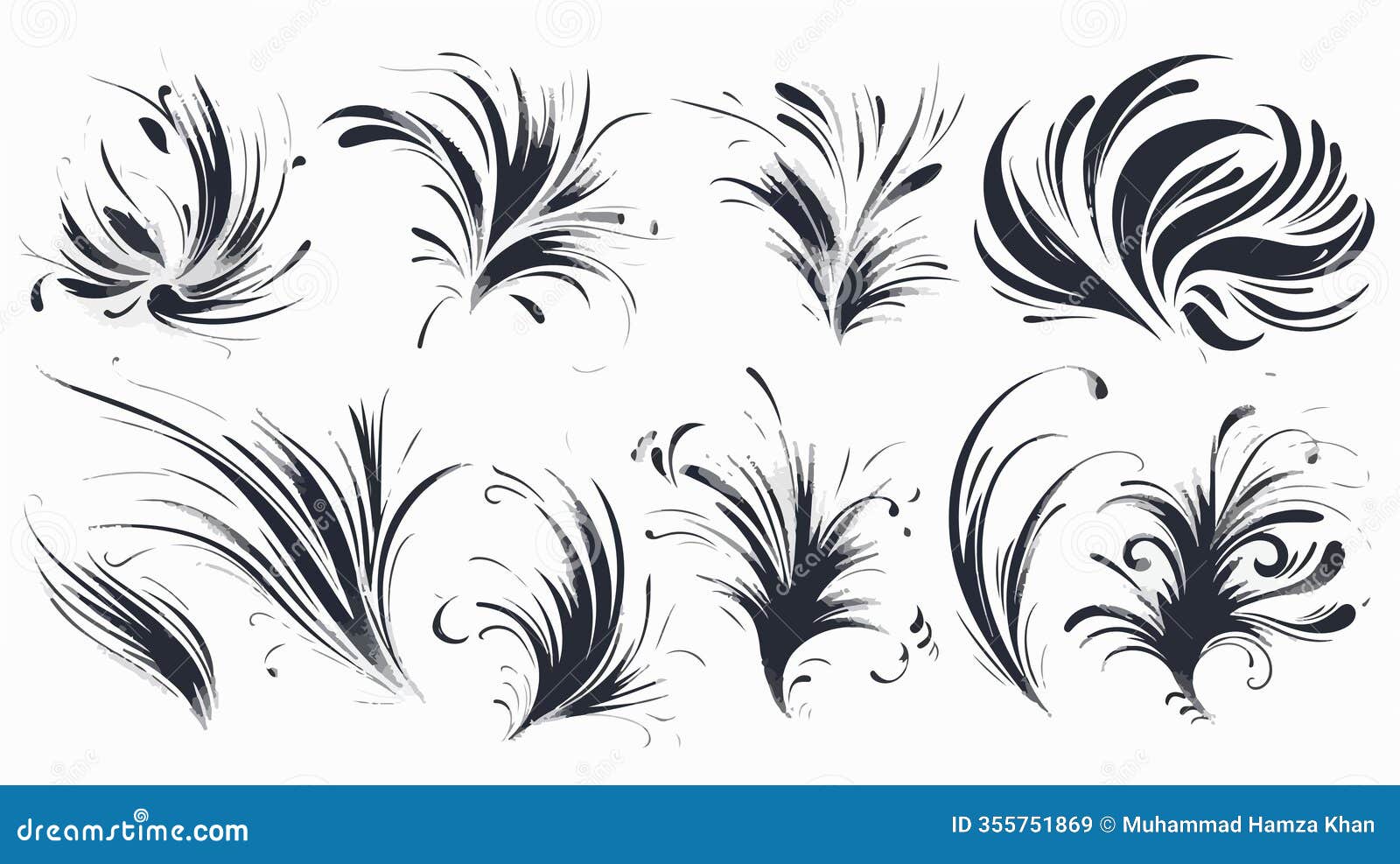 Dynamic Swish Stroke Underline Icon for Creative Designs Stock Vector ...