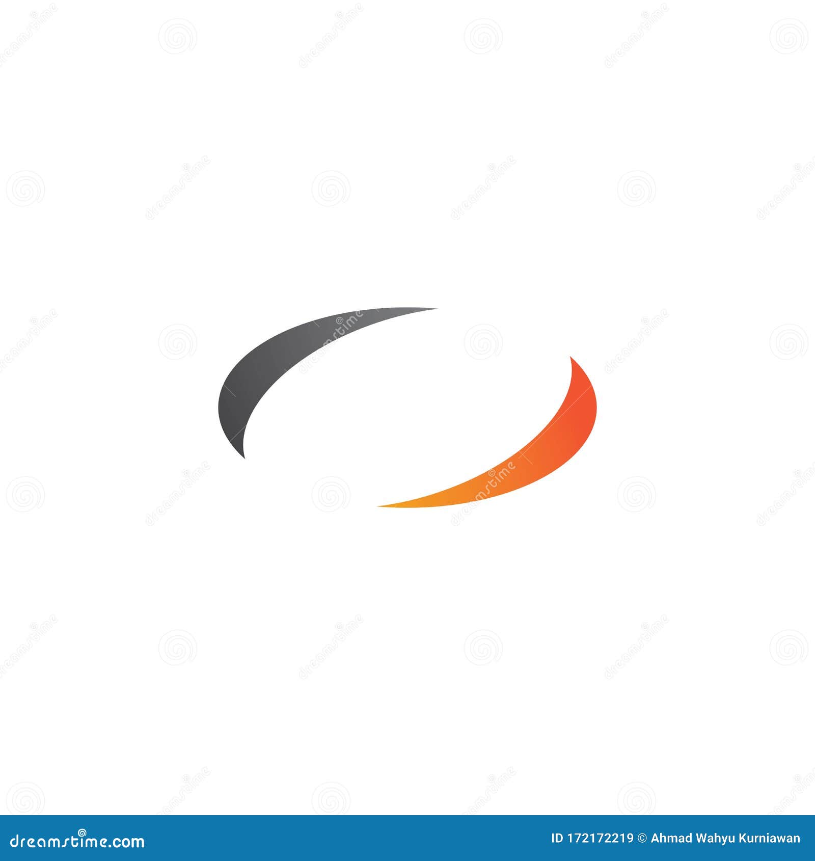 Swoosh logo stock vector. Illustration of dynamic, graphic - 172172219