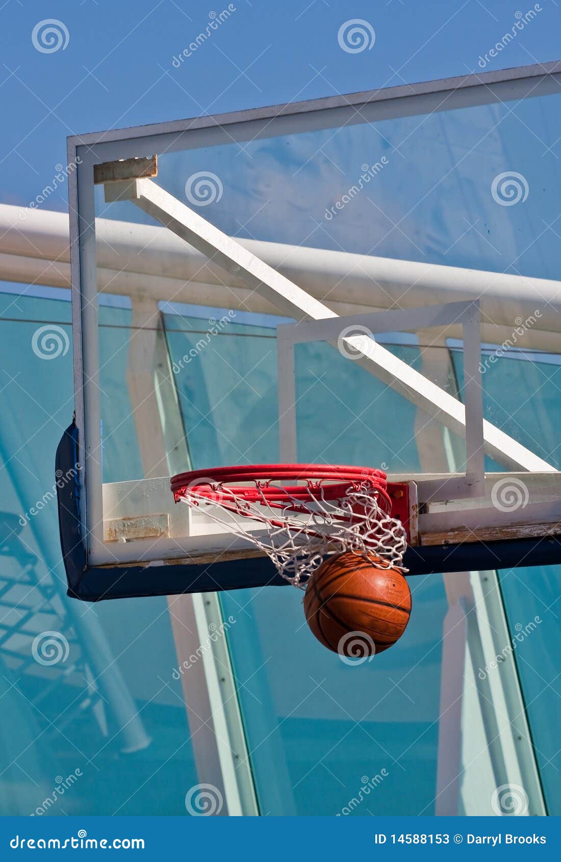 Swoosh through the Net stock image. Image of basket, basketball - 14588153