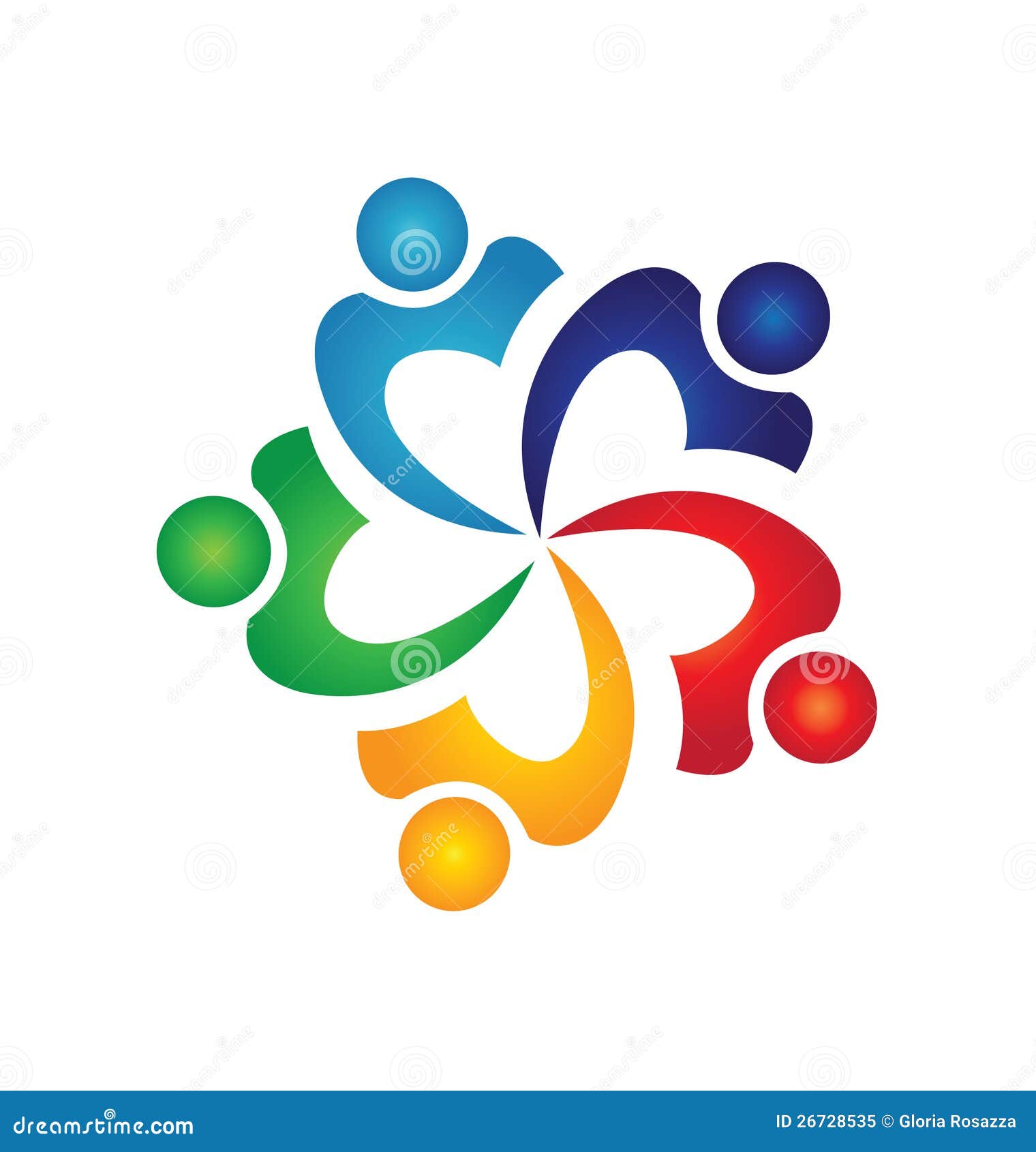 Swoosh people logo stock vector. Illustration of diversity - 26728535