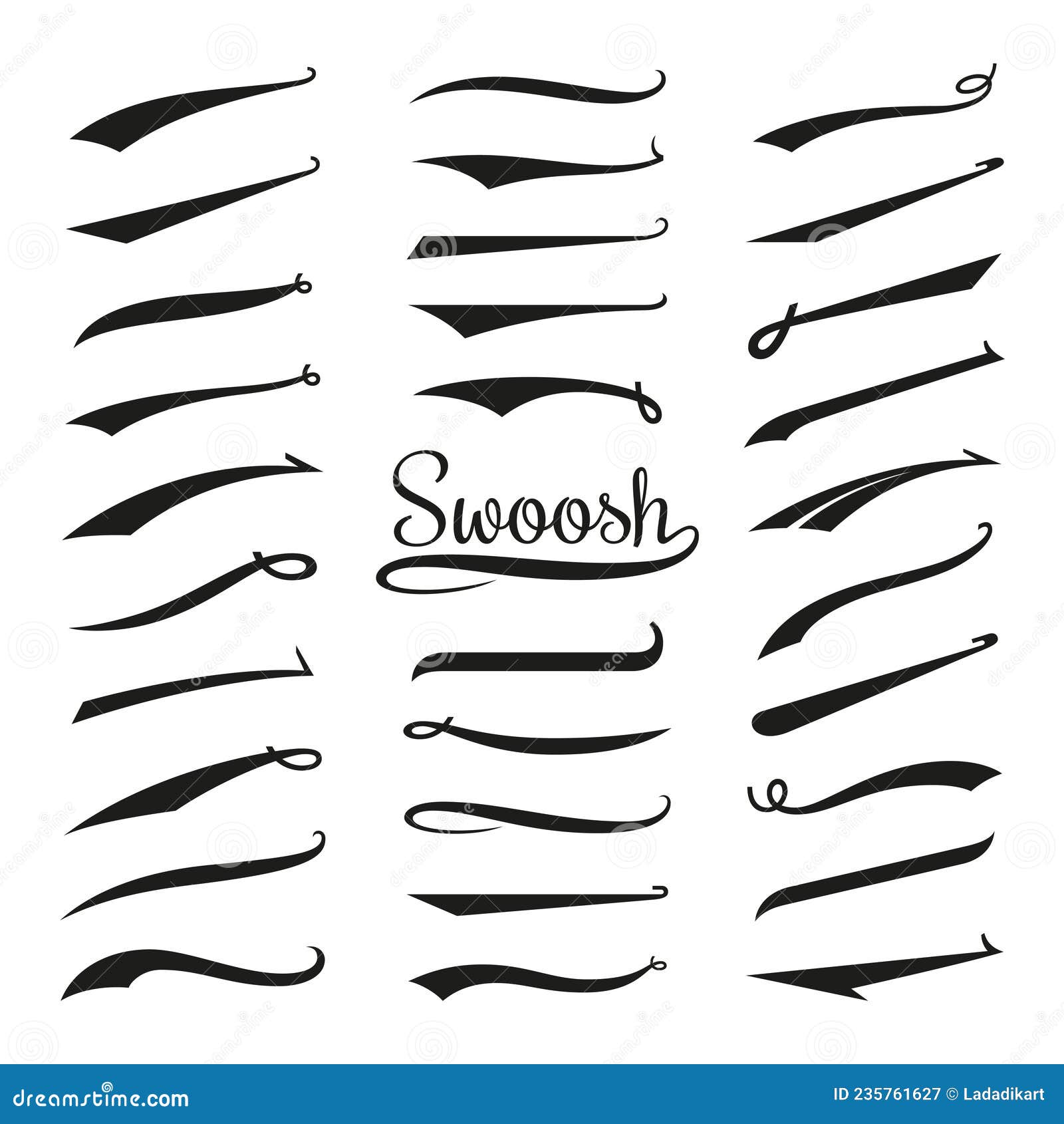 Swoosh Tails. Retro Swooshes, Typography Curly Font Tail. Sport Vintage ... Swoosh Tails. Retro Swooshes, Typography Curly Font Tail. Sport Vintage ...