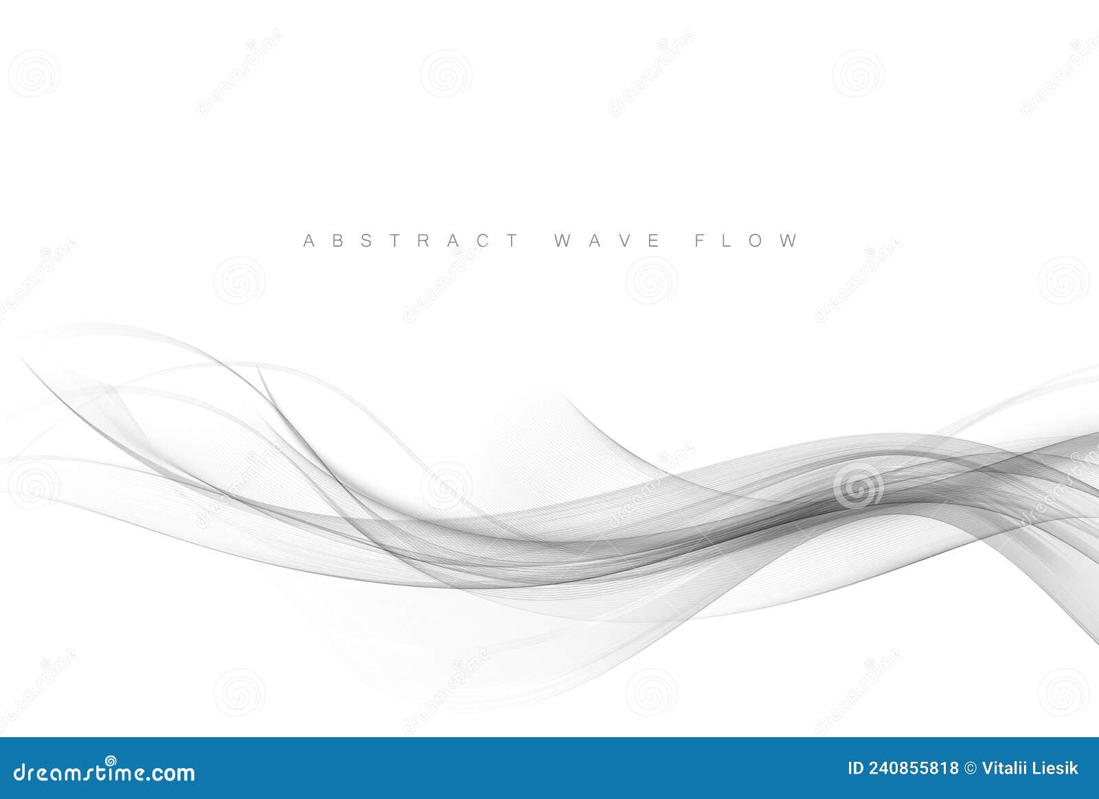 Swoosh Wave Flow Background. Soft Smoke Pattern Abstract Smooth Gray ...