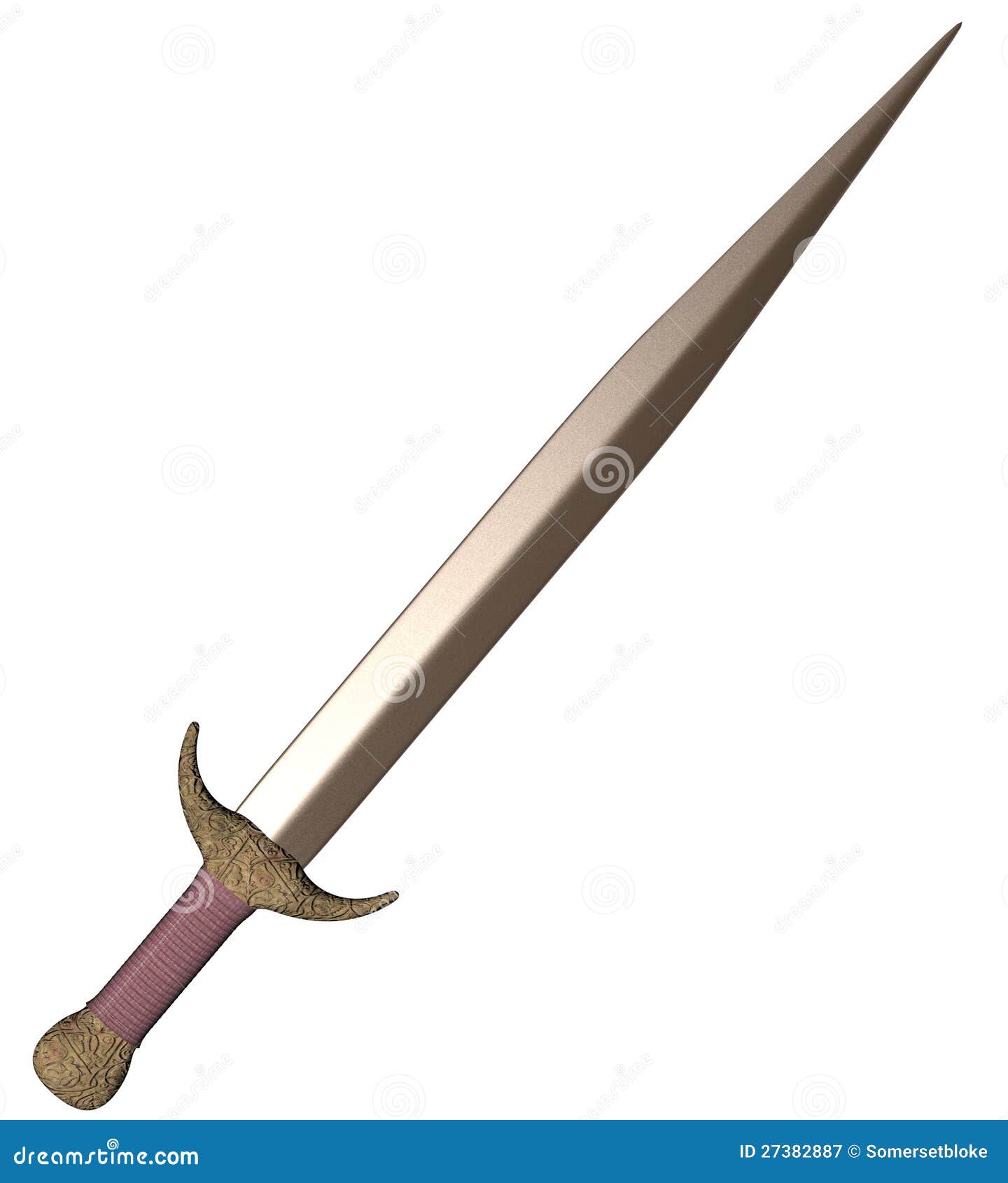 Ornate Sword With Wings Vector Illustration | CartoonDealer.com #84531230