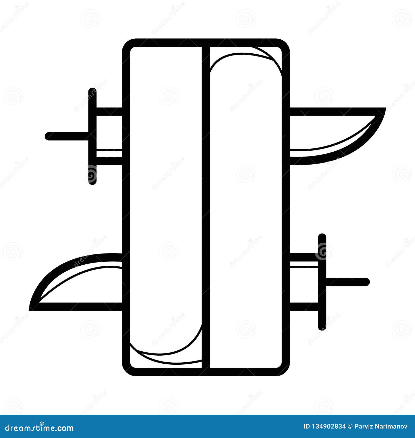 Sword box icon stock illustration. Illustration of dagger - 134902834