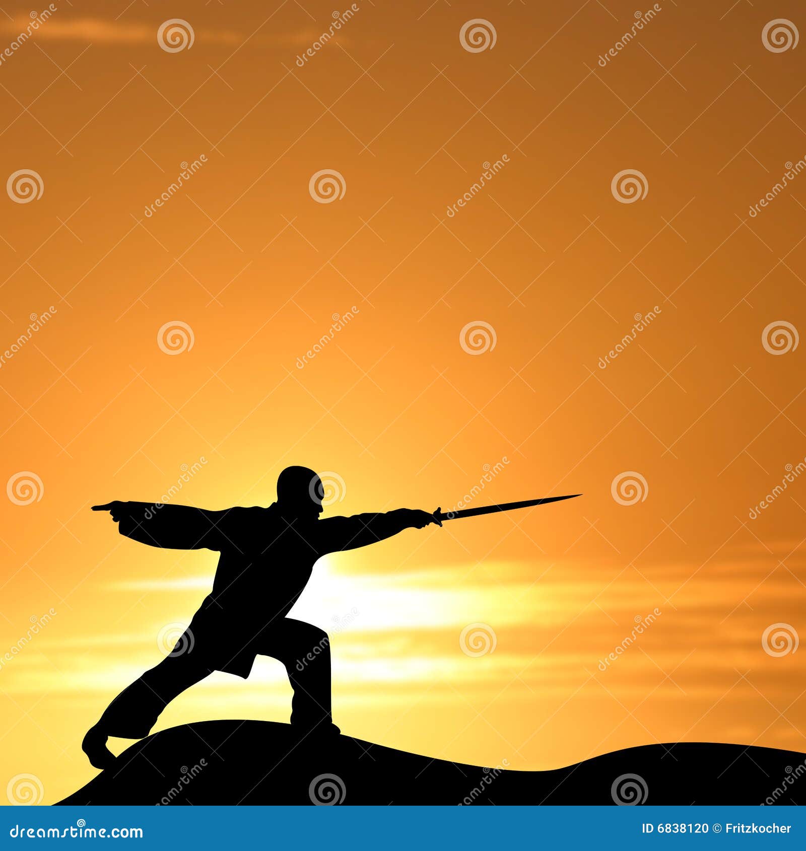 Sword Fighter illustration stock illustration. Illustration of abstract ...