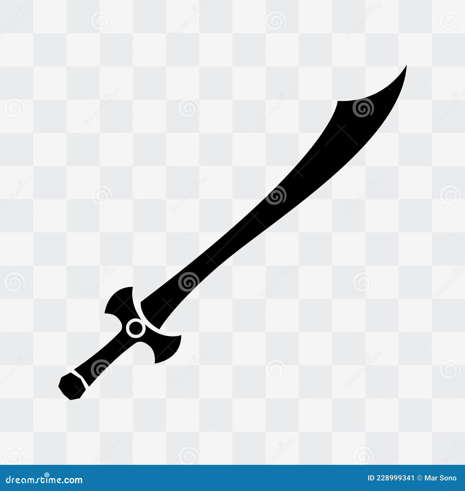 Sword Game Item Vector Symbol Logo Template Stock Vector - Illustration ...