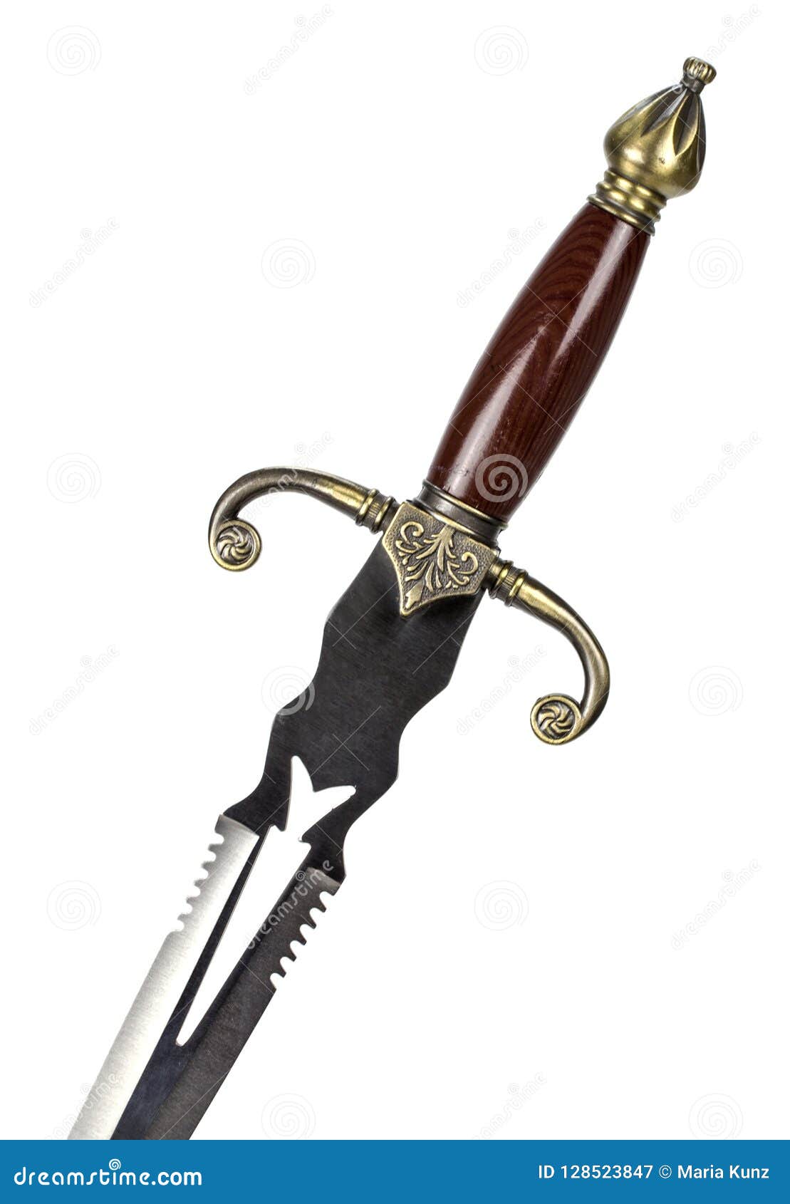 Sword Handle Hilt & Metal Serpent Decorated Royalty-Free Stock Photo ...