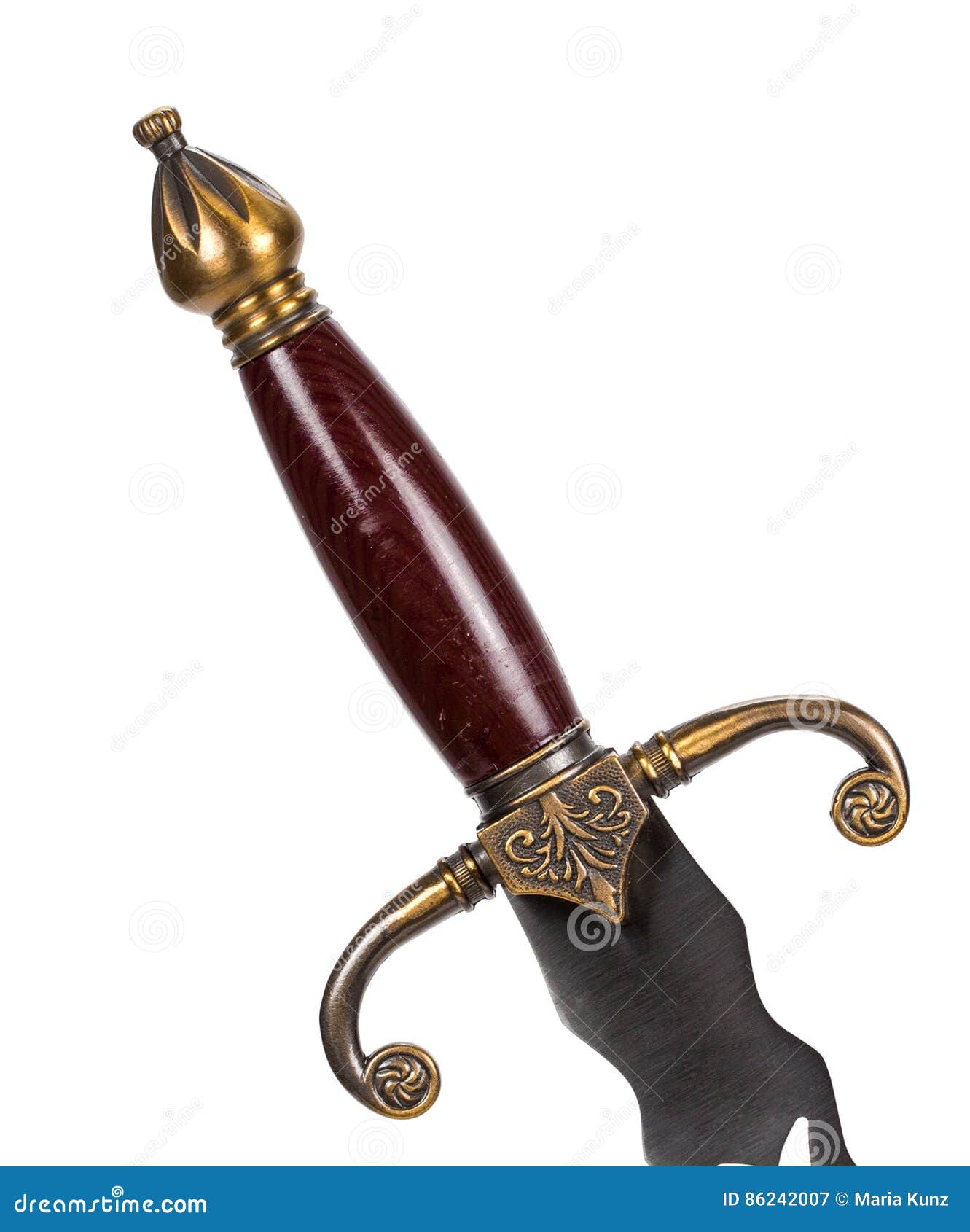 Sword Handle on a White Background Stock Image - Image of clipping ...