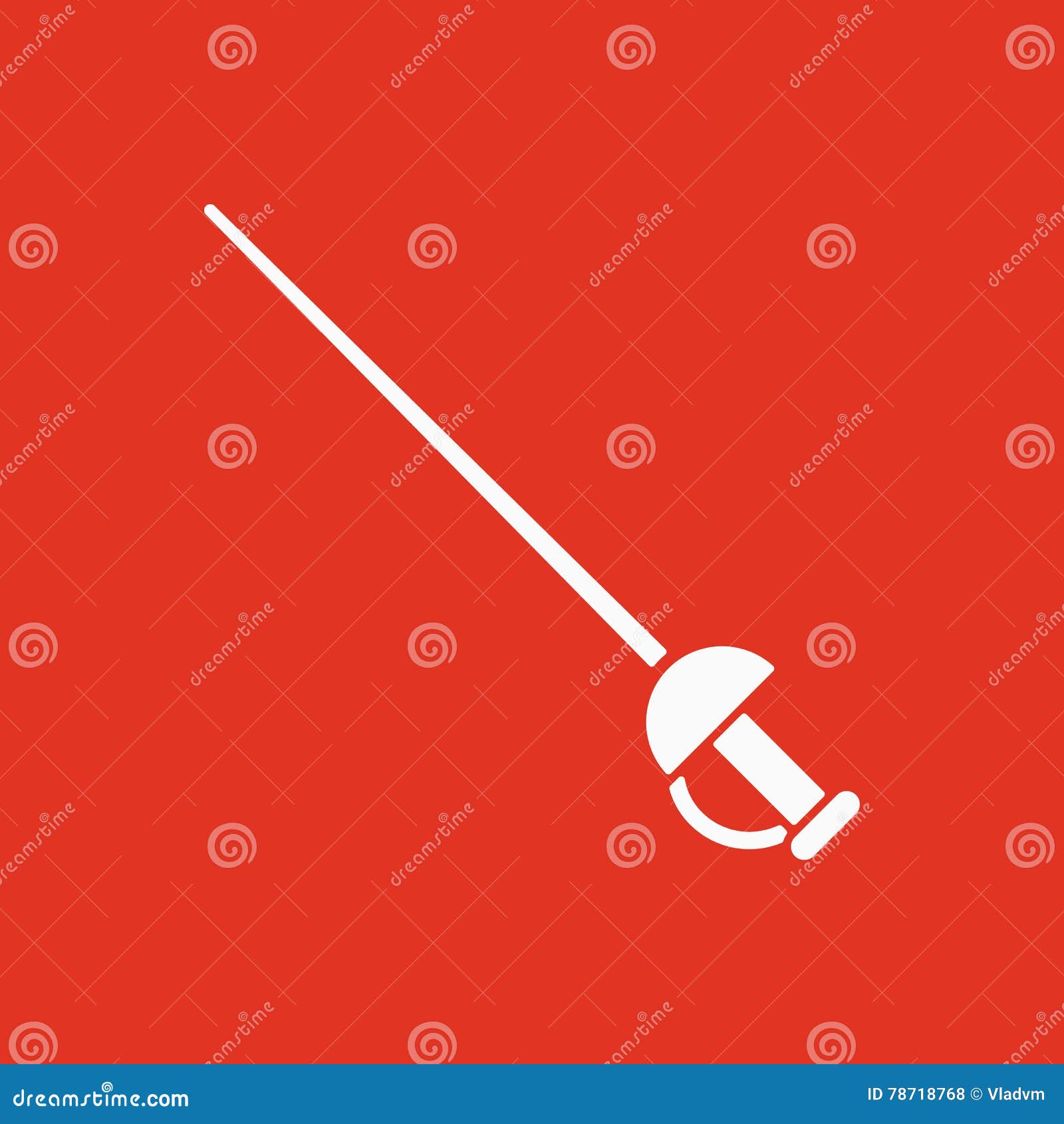 The Sword Icon. Epee Symbol Stock Vector - Illustration of icon ...