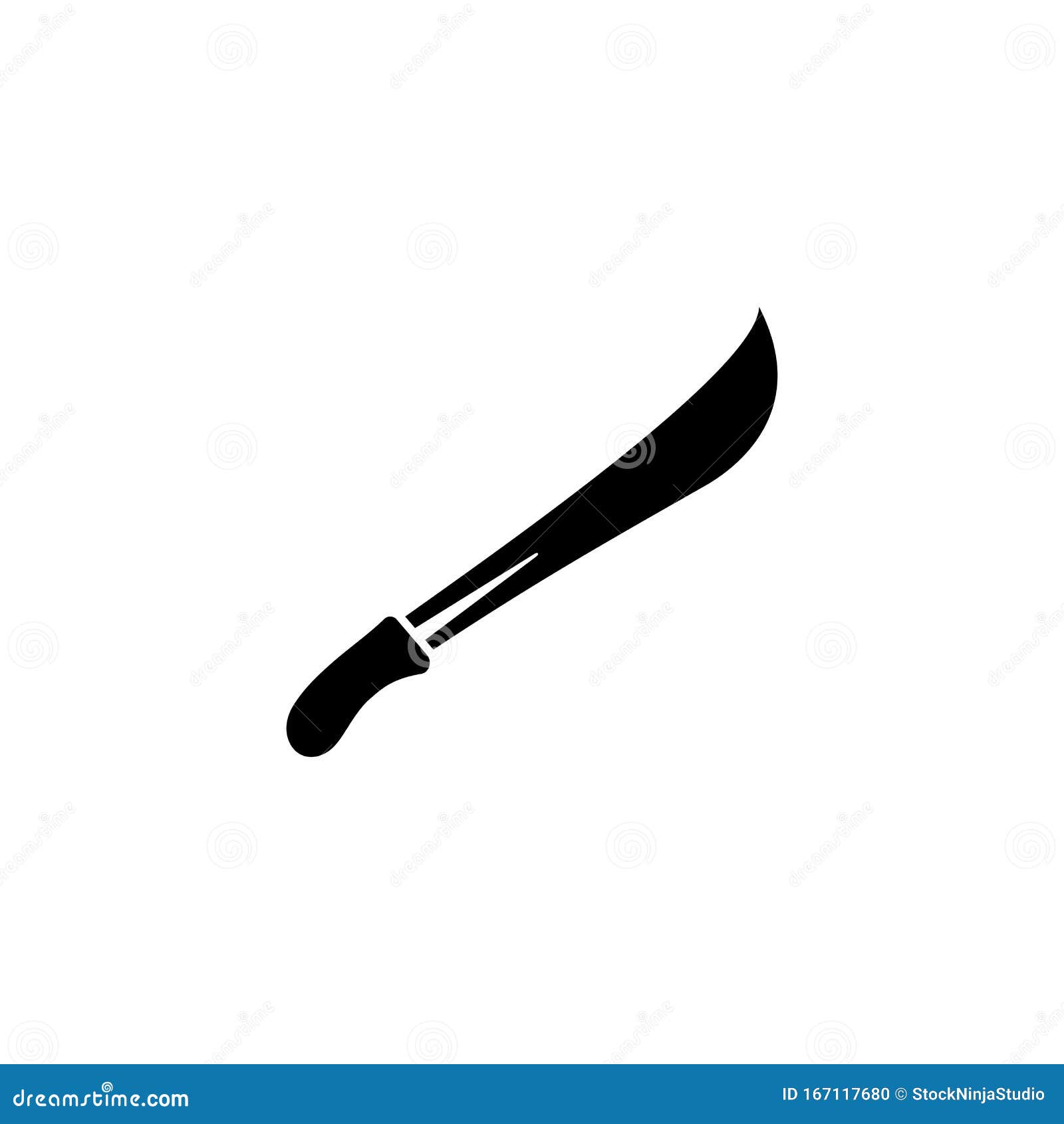 Sword Icon in Flat Style Vector for Apps, UI, Websites. Black Icon ...