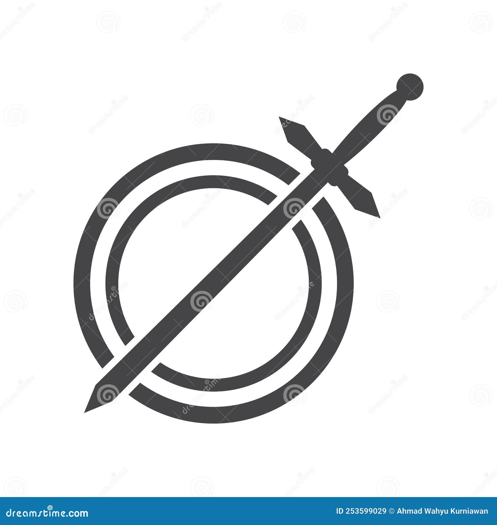 Sword icon illustration stock vector. Illustration of lawyer - 253599029