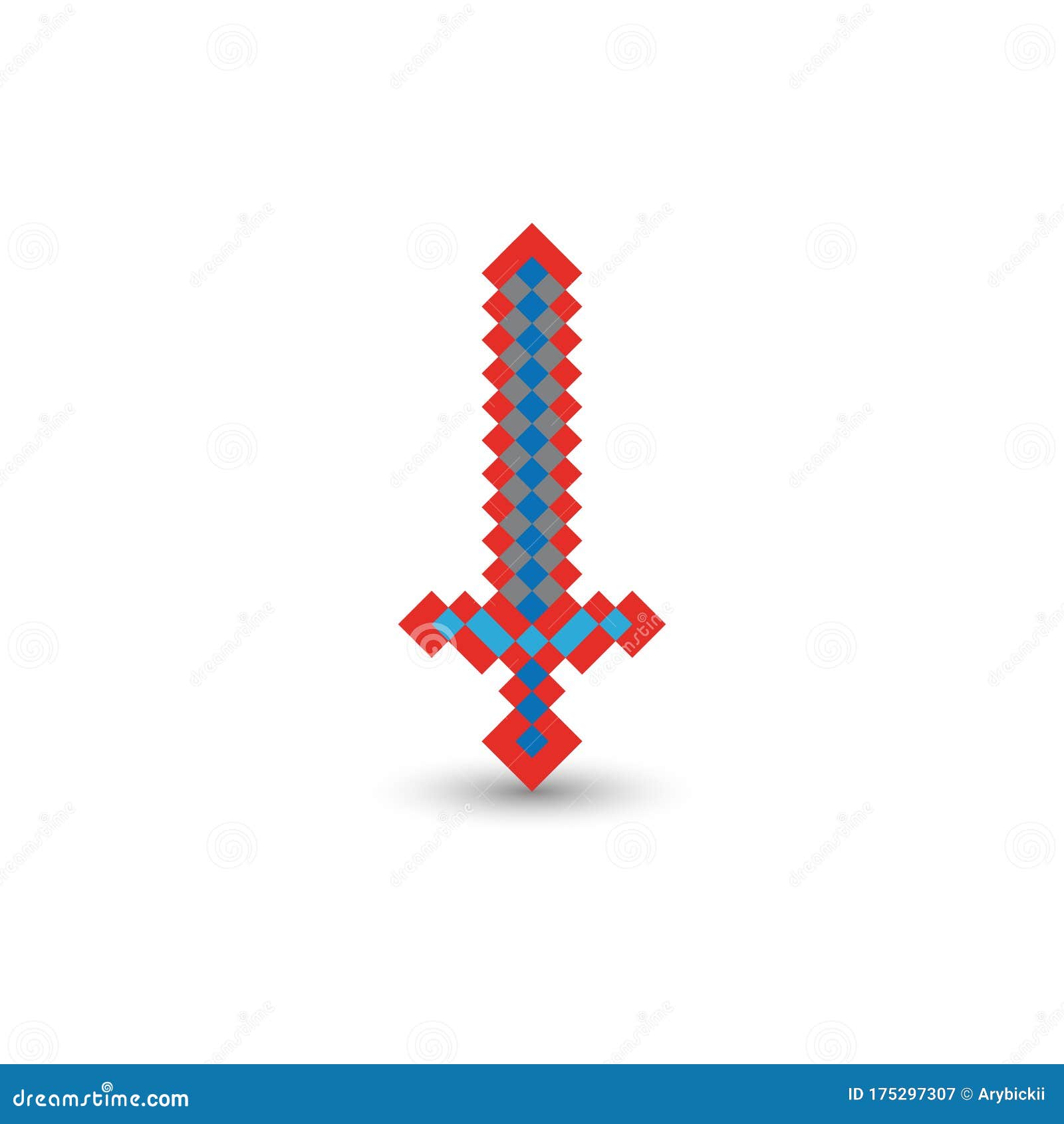 Sword Icon on White. Vector Stock Vector - Illustration of icon ...