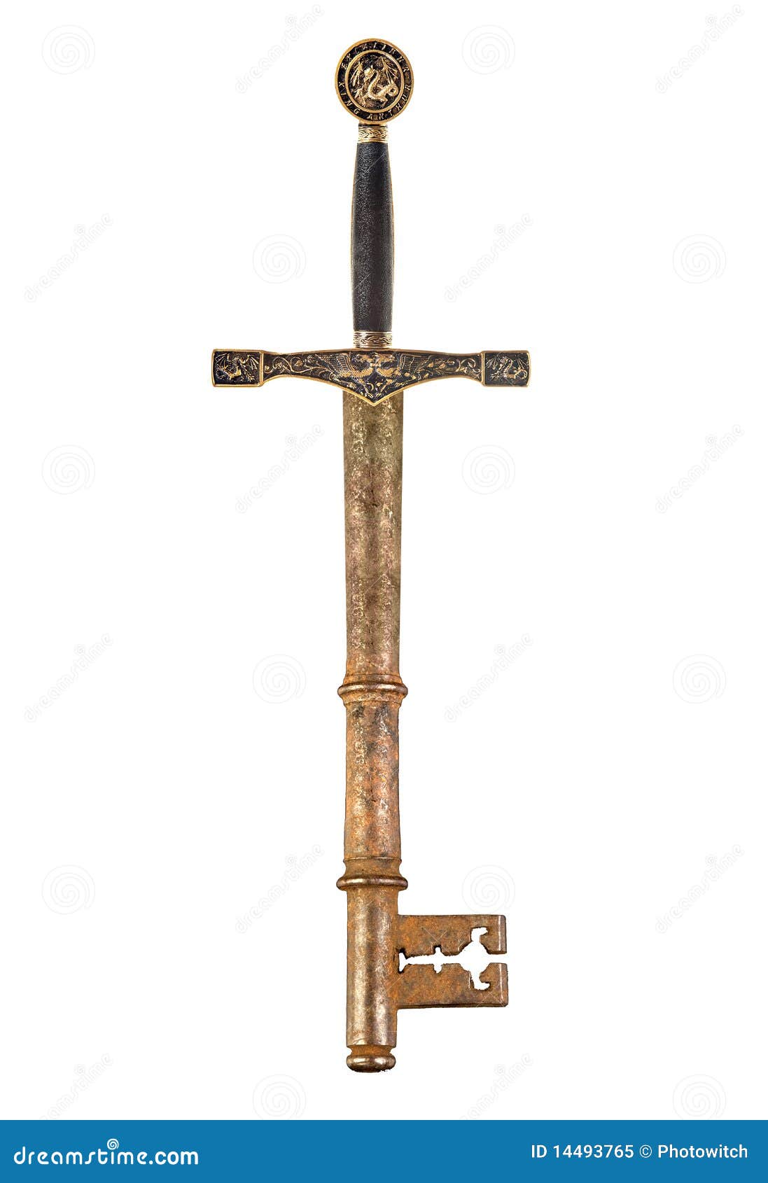 Sword and key stock image. Image of closeup, concept - 14493765