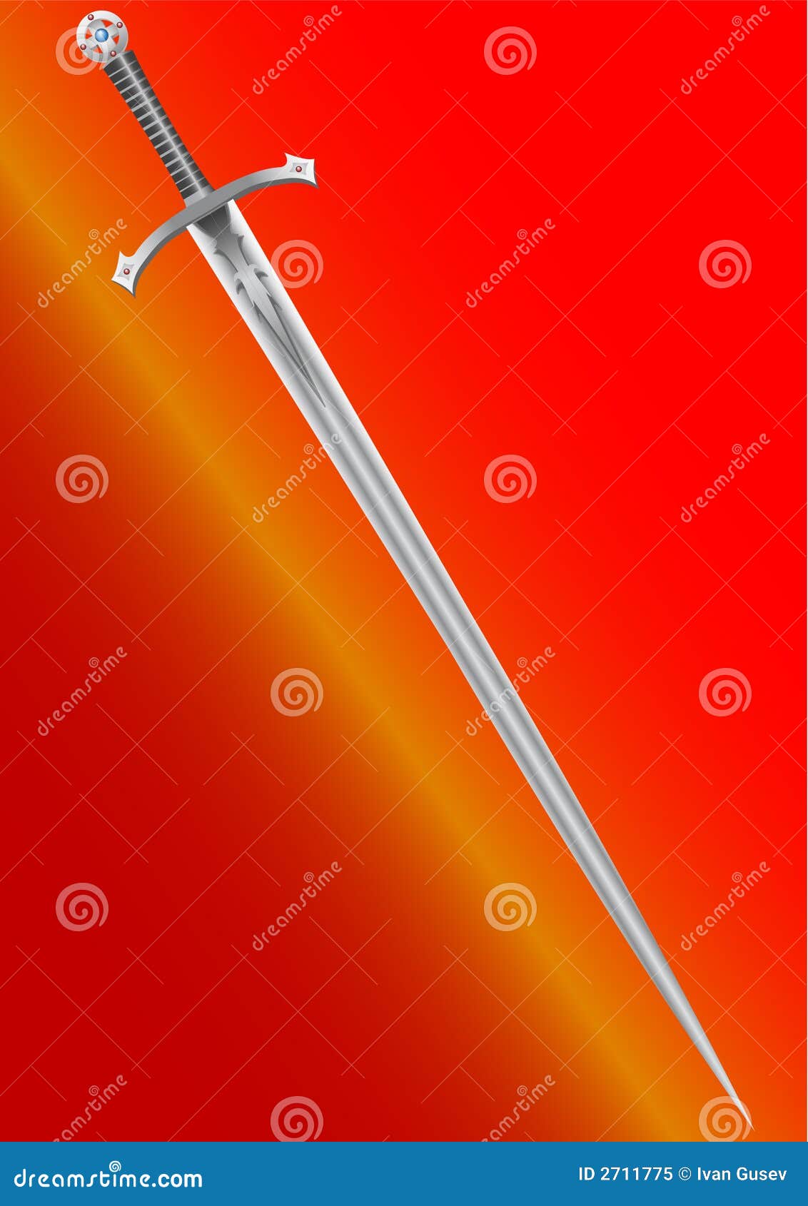 Sword of the knight stock vector. Illustration of edge - 2711775