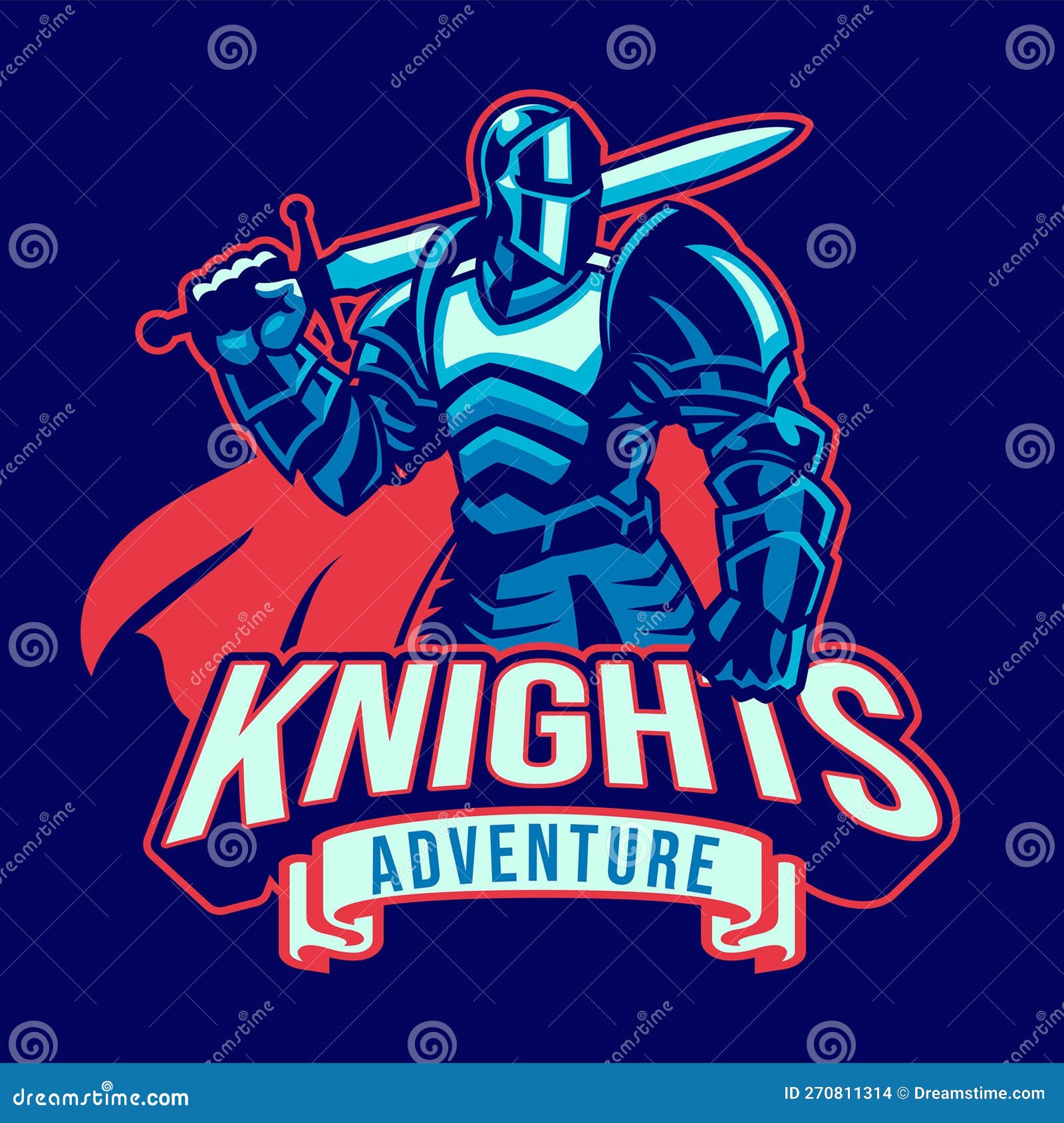 Knight Warrior Mascot