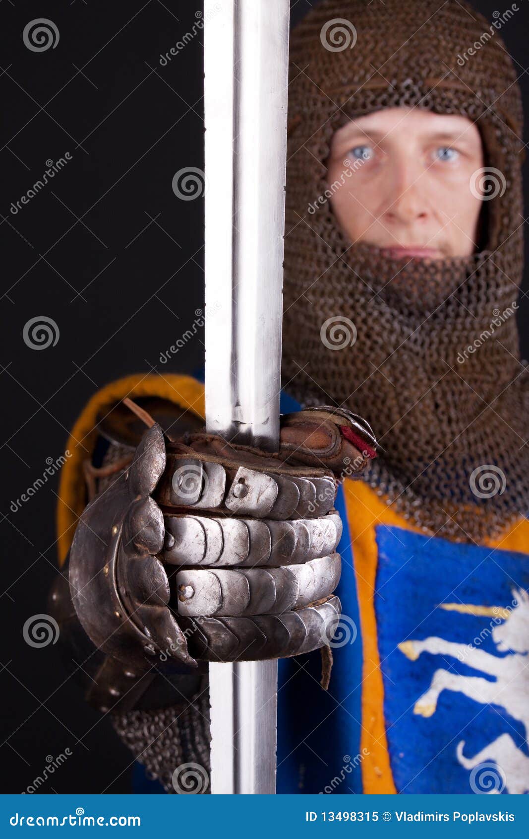 Sword in knights hand stock image. Image of classic, brave - 13498315