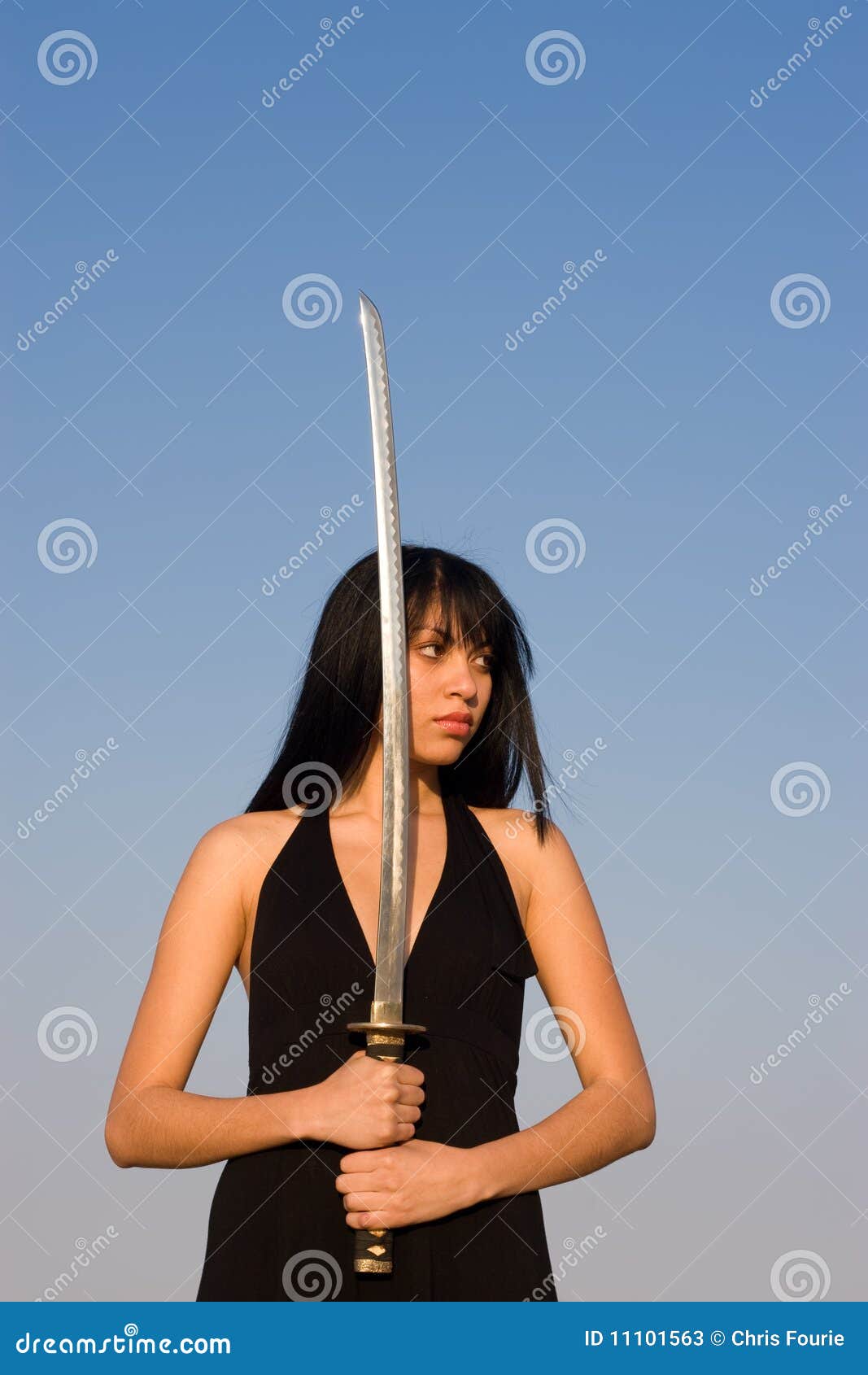 Sword Lady stock image. Image of defend, blade, sharp - 11101563