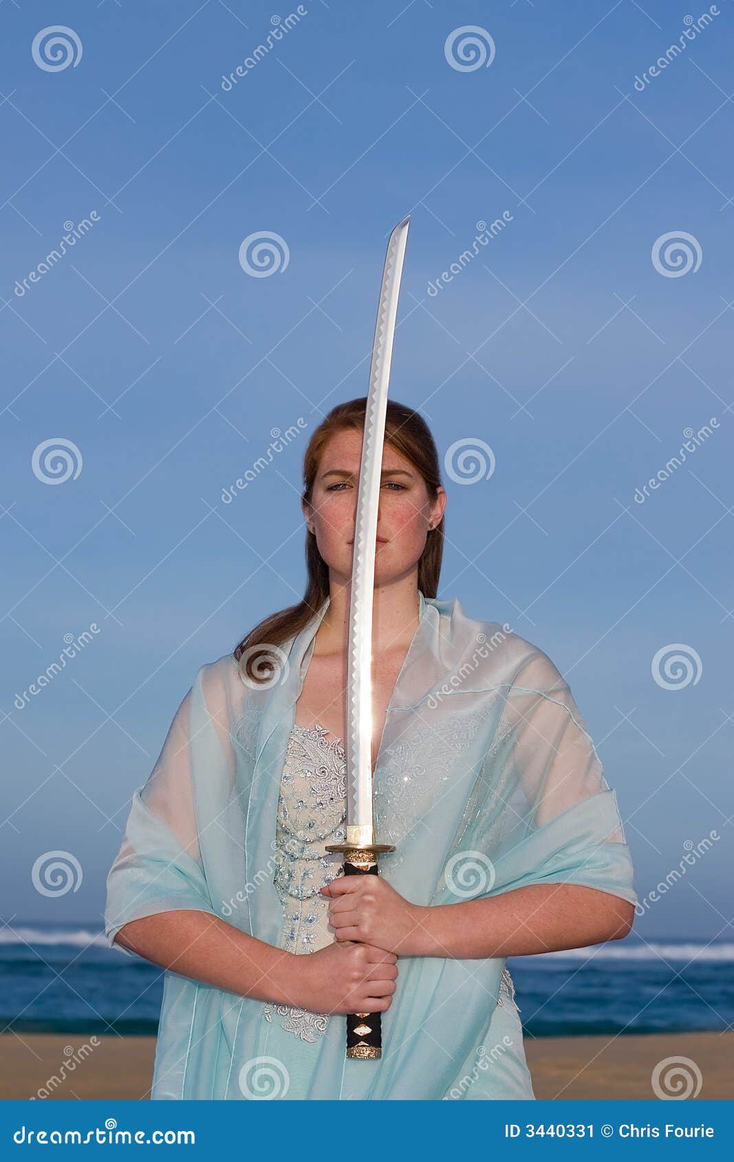 Sword Lady stock image. Image of blade, battle, asian - 3440331