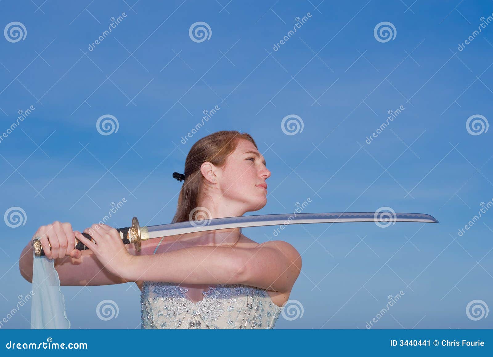 Sword Lady stock image. Image of foil, hostility, aggression - 3440441