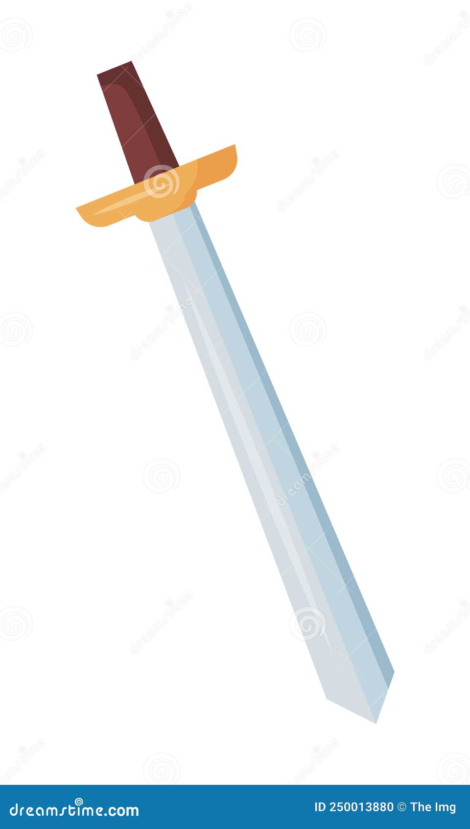 Sword of Lady Justice Semi Flat Color Vector Object Stock Vector ...