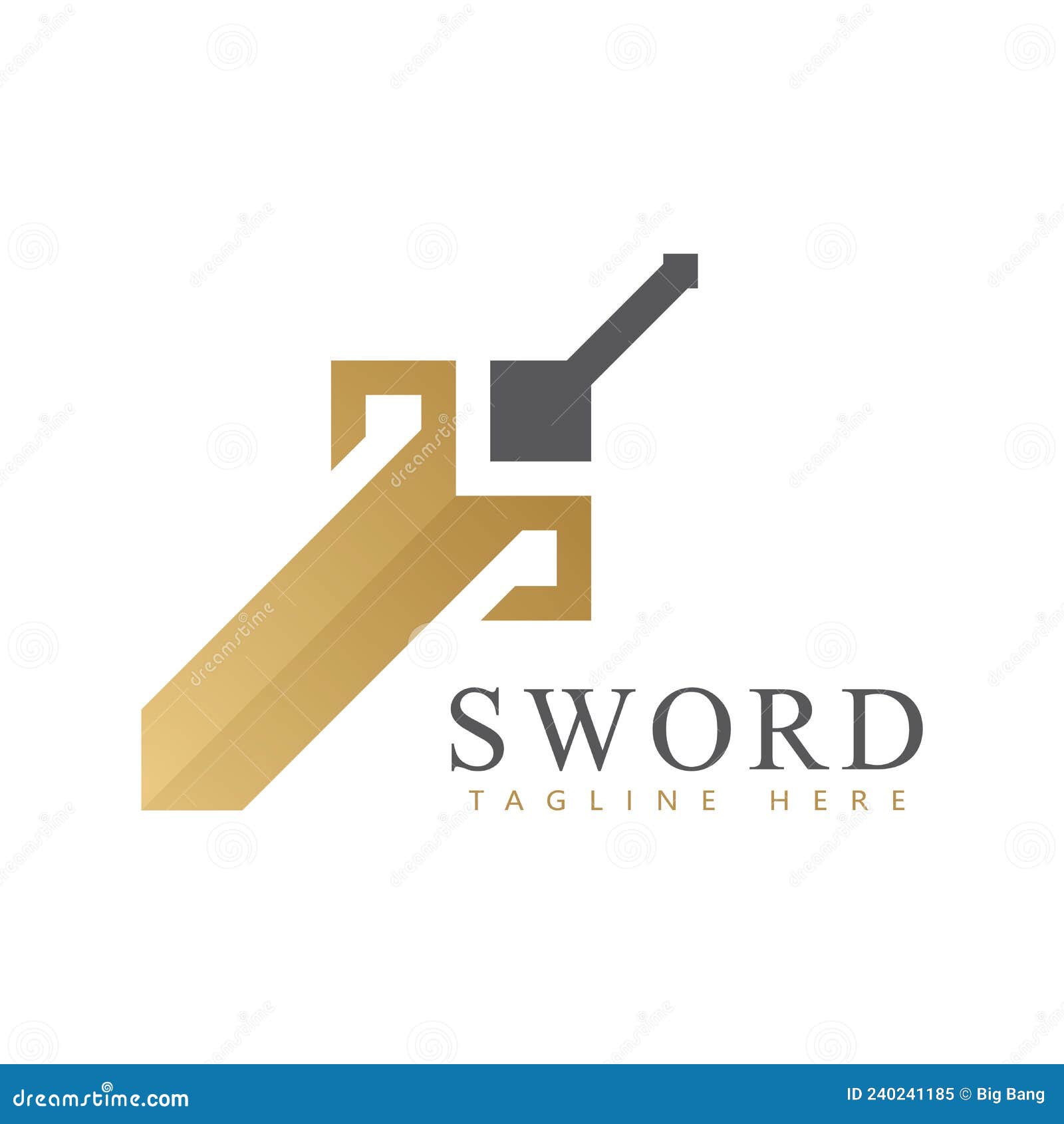 Sword Logo Icon Vector Template Stock Vector - Illustration of vintage ...