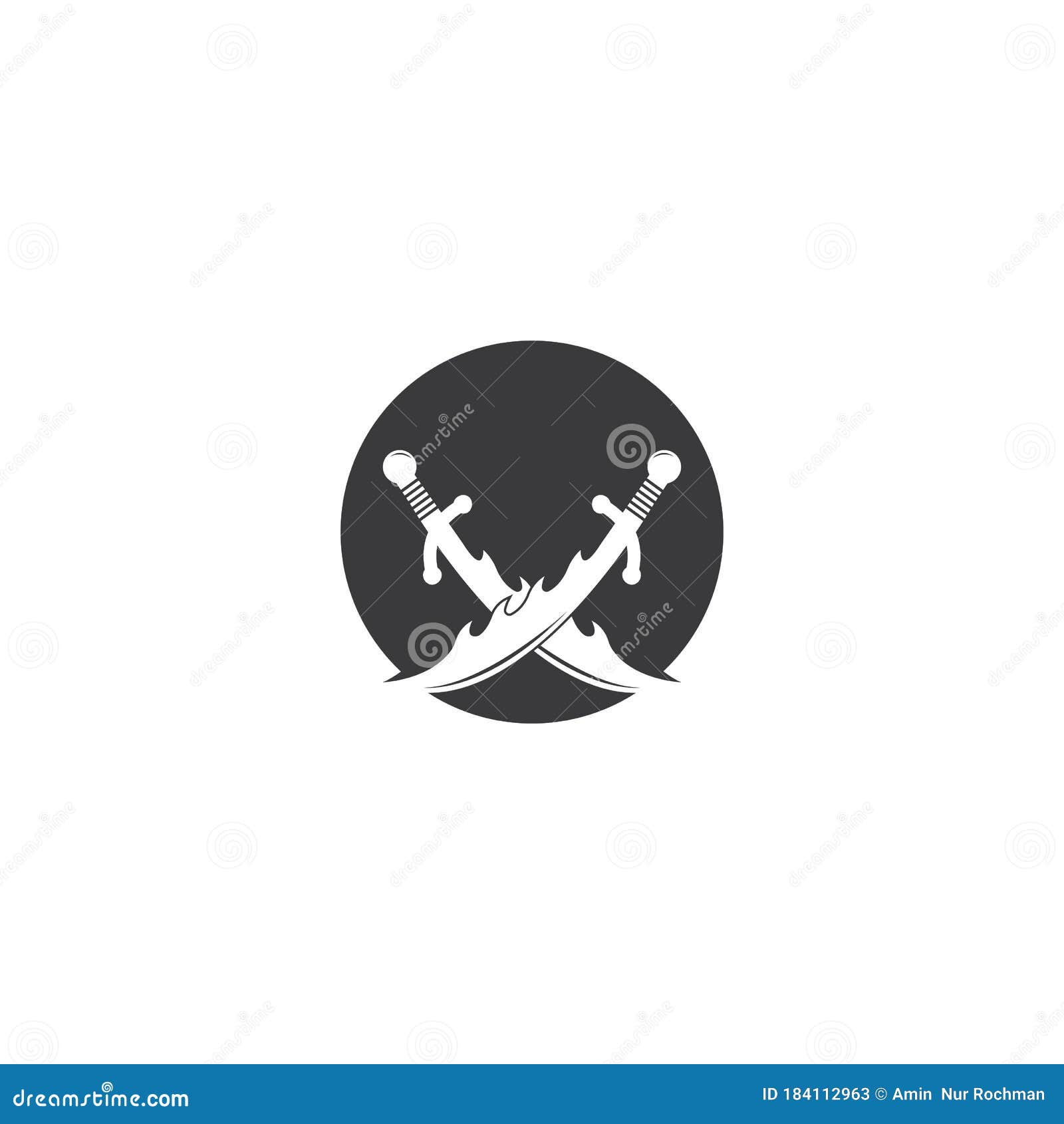 Sword logo vector stock vector. Illustration of check - 184112963