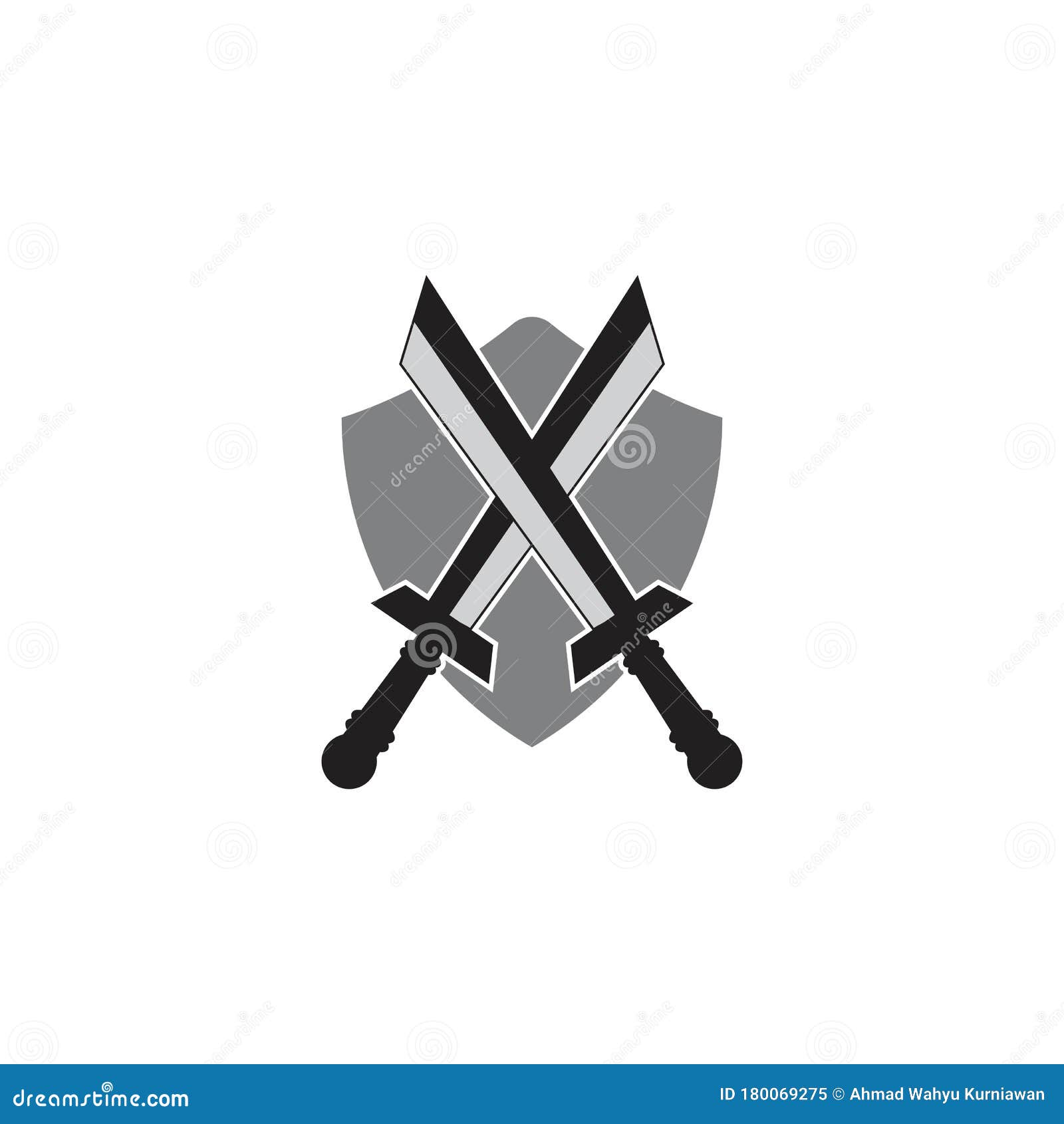 Sword logo stock vector. Illustration of black, concept - 180069275