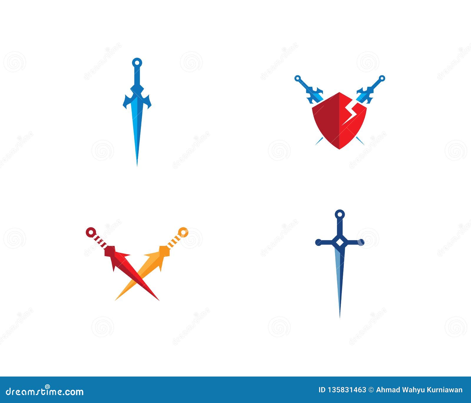 Sword logo vector stock vector. Illustration of armor - 135831463