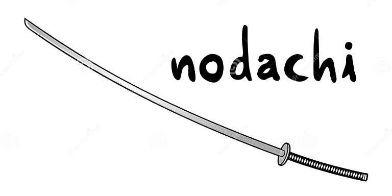 Sword nodachi stock vector. Illustration of sheath, edge - 45798909