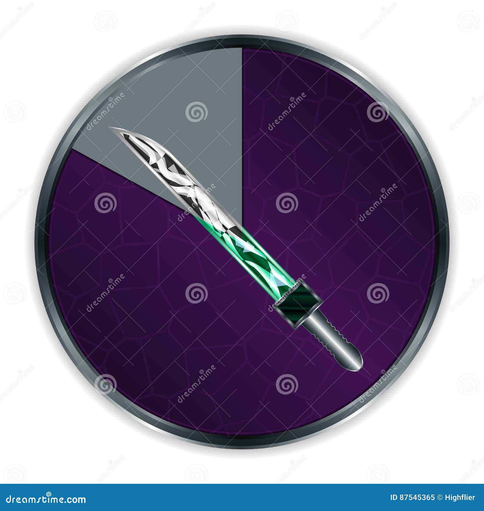 Sword in Progress Frame stock vector. Illustration of asset - 87545365