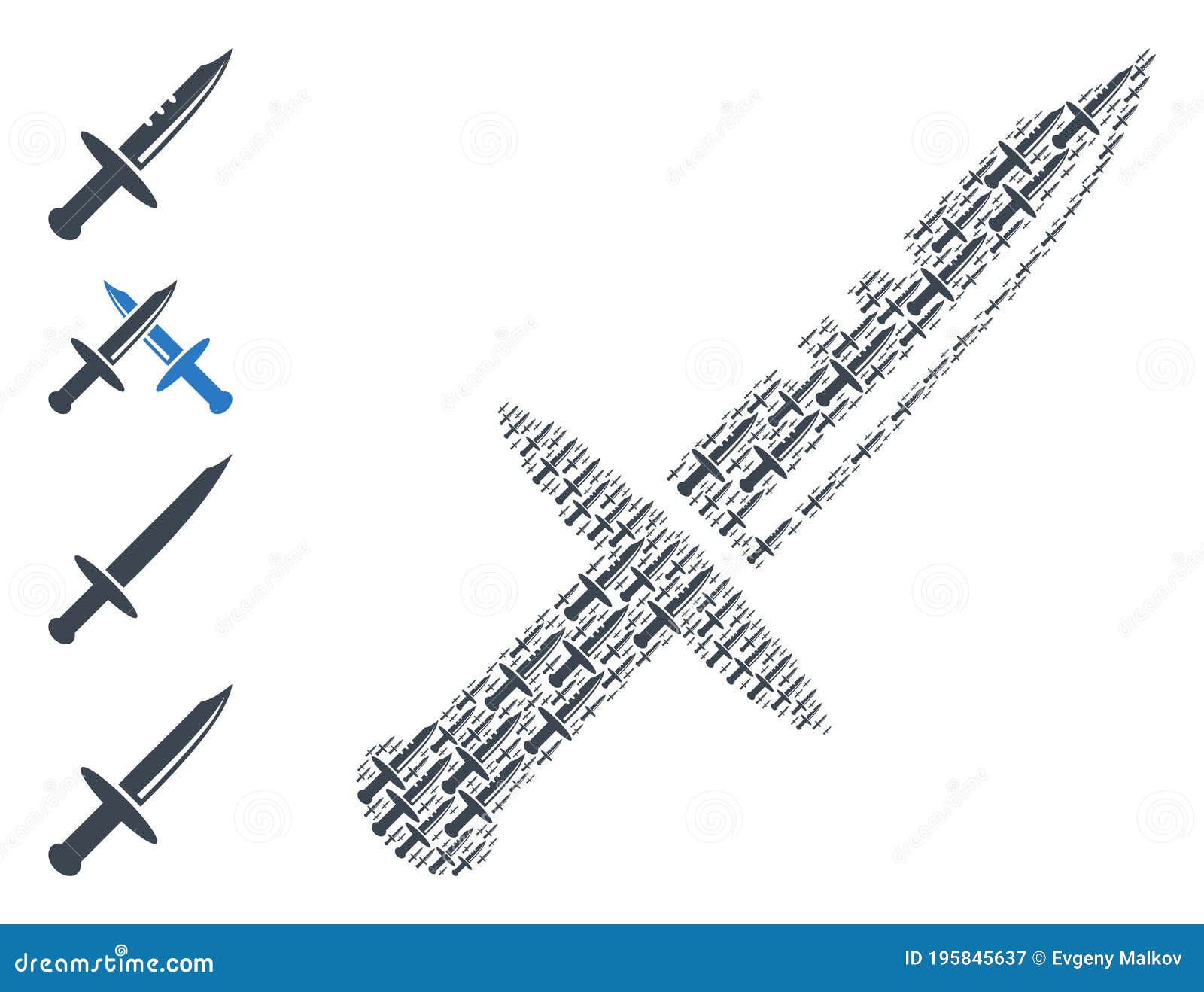 Sword Recursion Collage of Self Items Stock Vector - Illustration of ... Sword Recursion Collage of Self Items Stock Vector - Illustration of ...