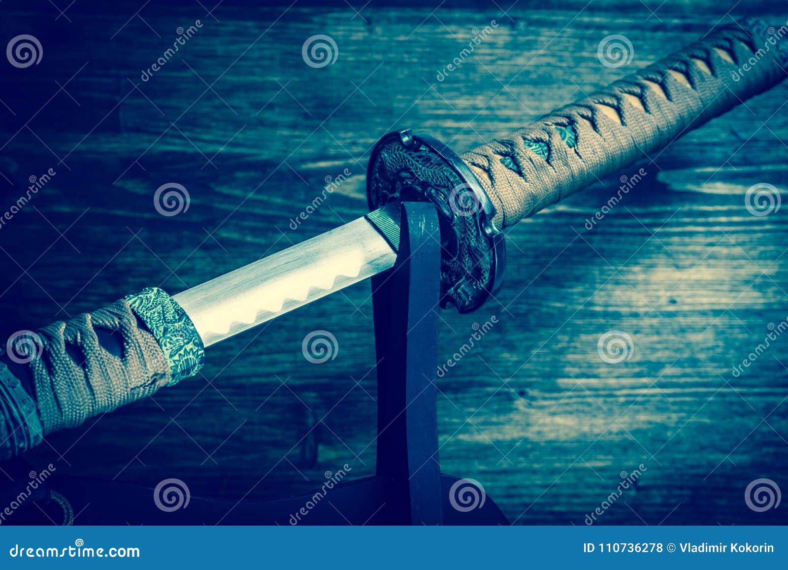 Sword of the Samurai. Medieval Japanese Weapons Stock Photo - Image of ...