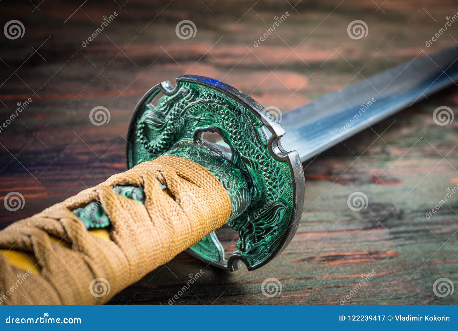 Sword of the Samurai. Medieval Japanese Weapons Stock Image - Image of ...