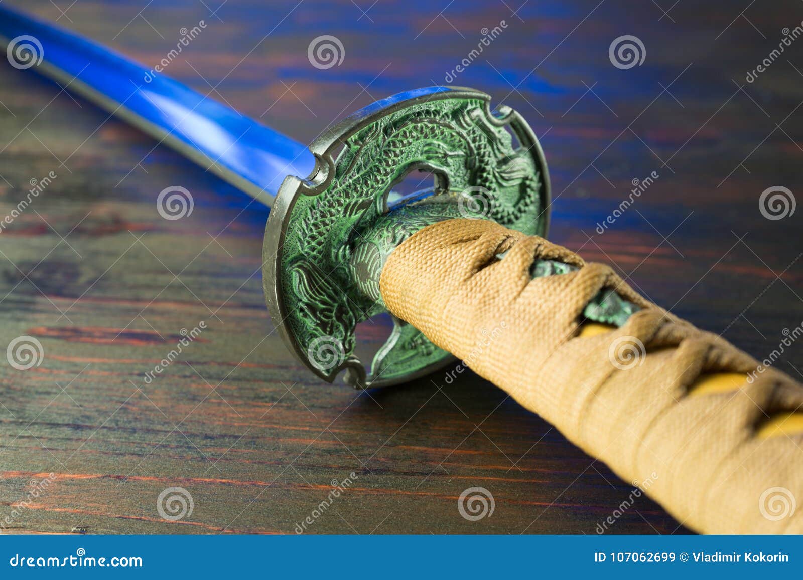 Sword of the Samurai. Medieval Japanese Weapons Stock Image - Image of ...