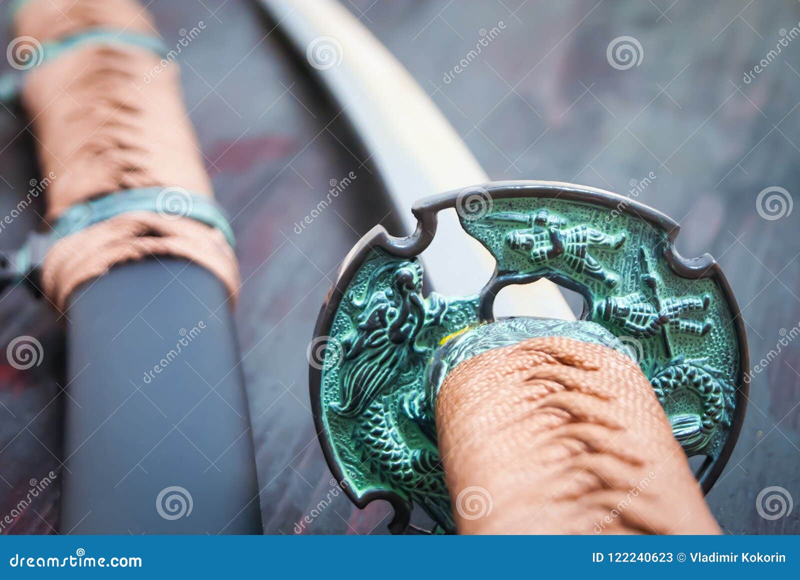 Sword of the Samurai. Medieval Japanese Weapons Stock Image - Image of ...