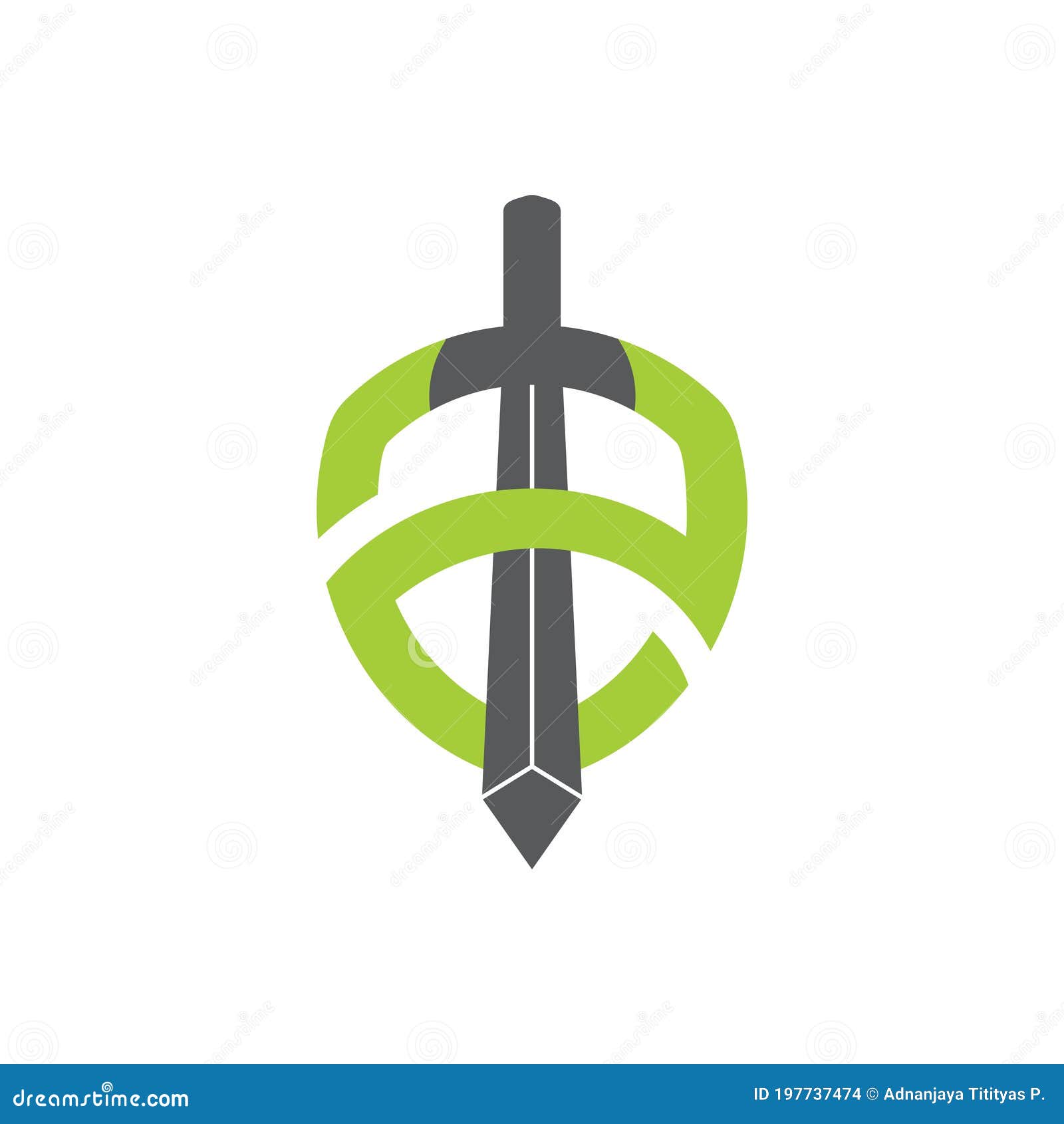 Sword And Shield Logo, Mockup Design Element For Security Agency ...