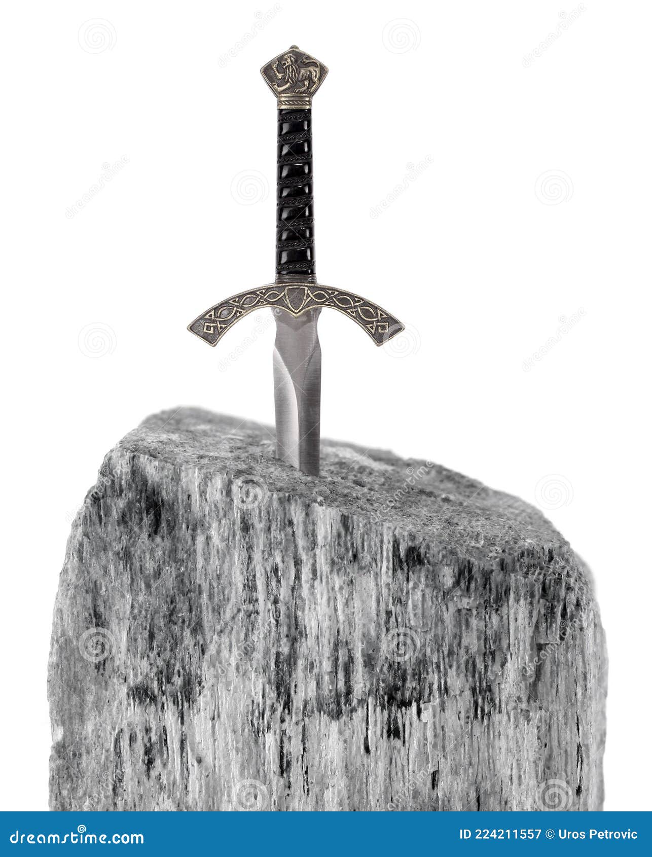 The Sword in the Stone stock image. Image of blade, myth - 224211557